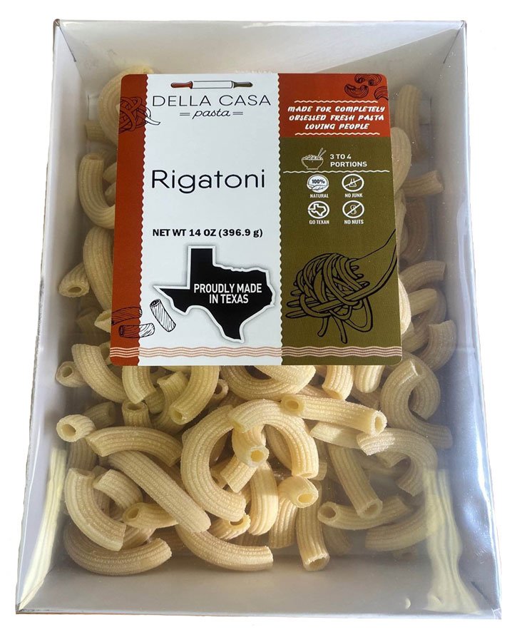 Della Casa Fresh Rigatoni Pasta, 14 oz | Central Market - Really Into Food