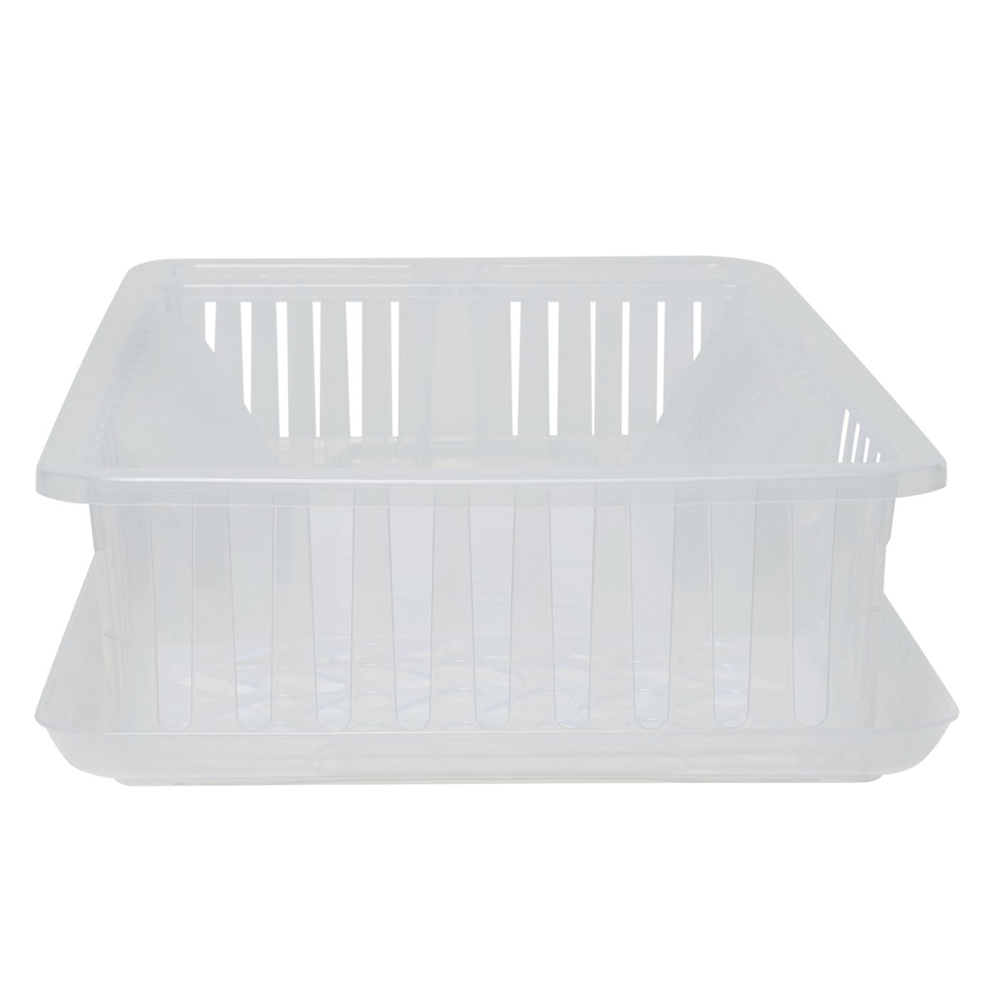 Kitchen Details Clear Dish Rack With Tray - Shop Sink & kitchen ...