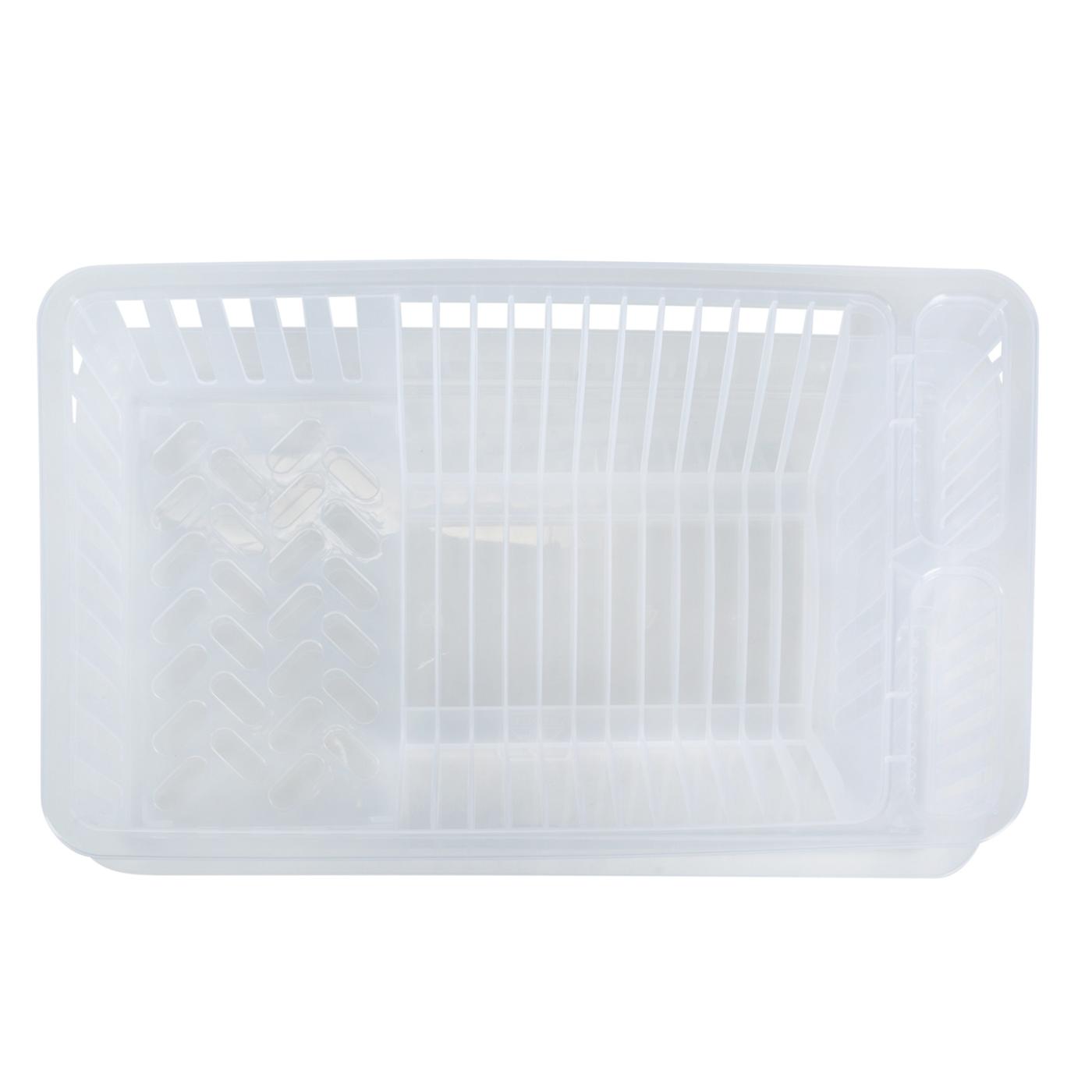 Kitchen Details Clear Dish Rack With Tray - Shop Sink & kitchen ...