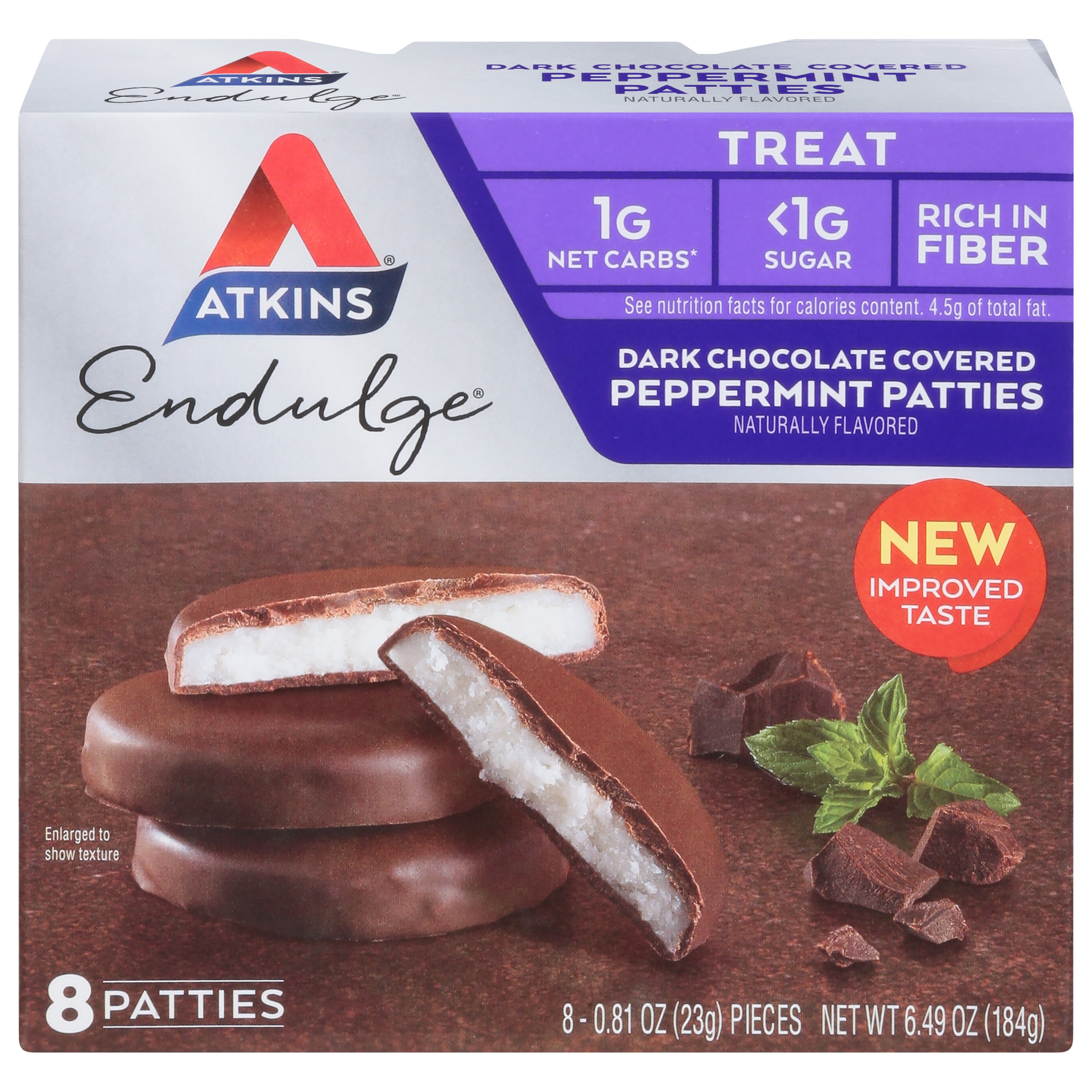 Atkins Endulge Treats - Dark Chocolate Peppermint Patties - Shop Diet ...
