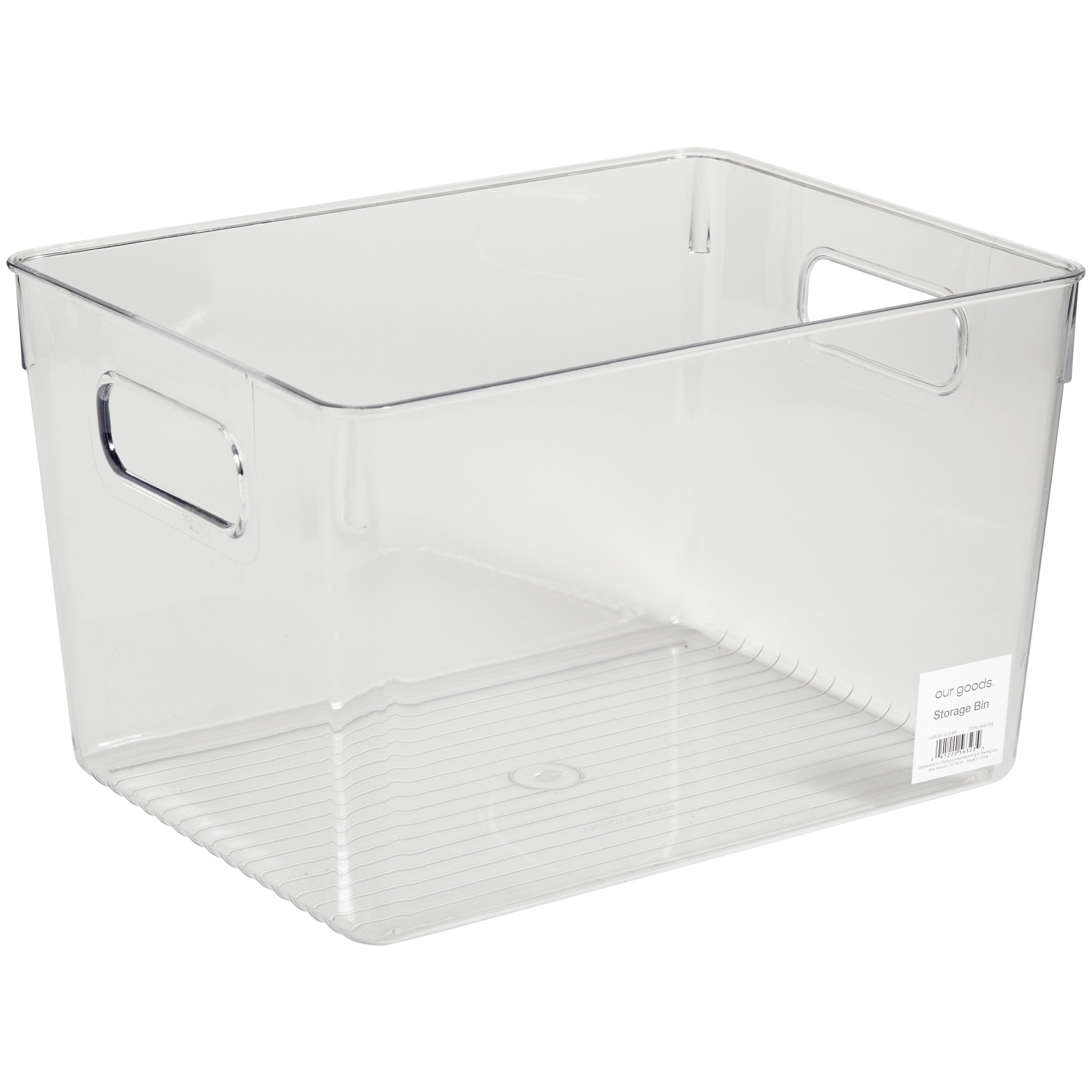 our goods Rectangle Storage Bin - Clear - Shop Storage bins at H-E-B