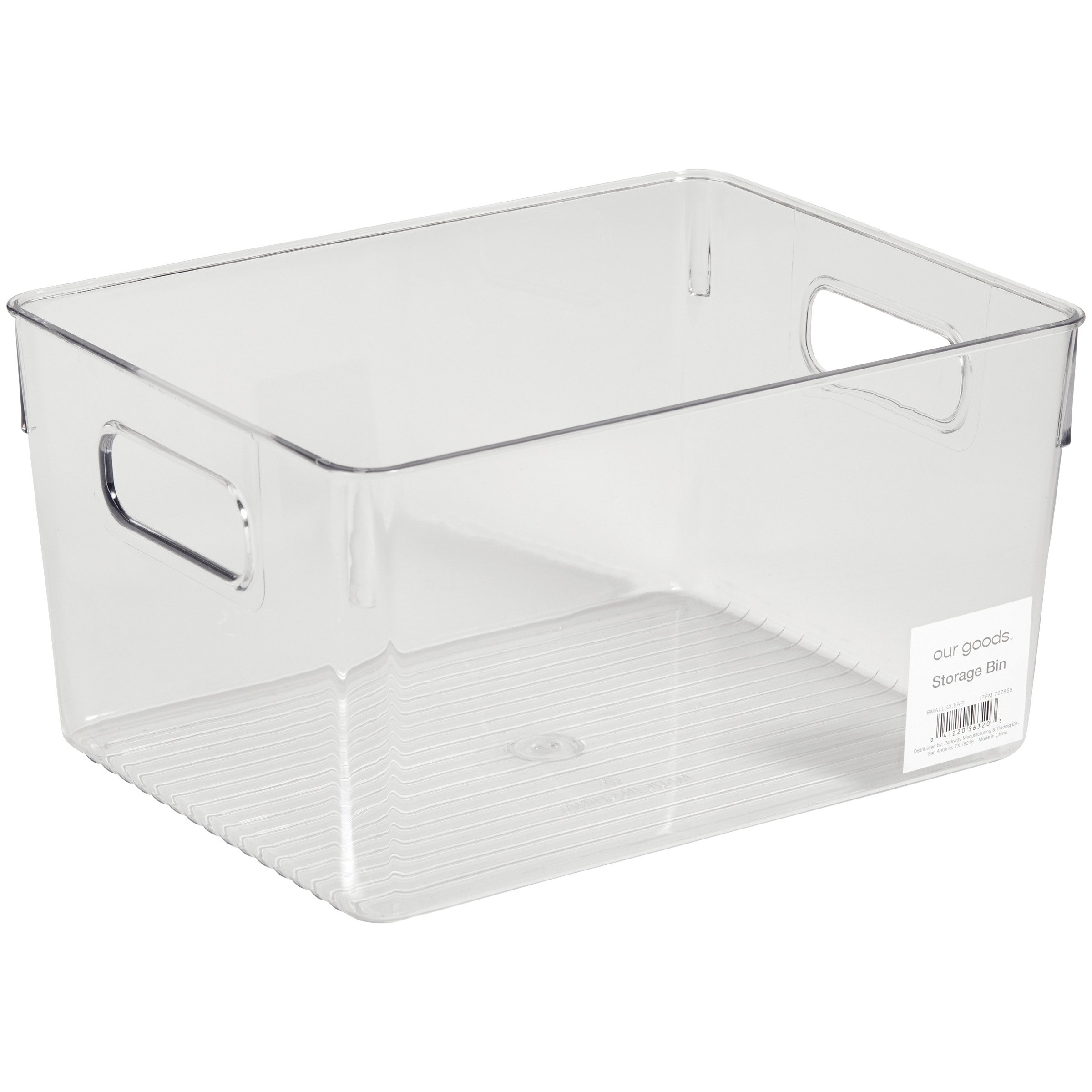 our goods Rectangle Storage Bin - Clear - Shop Storage bins at H-E-B