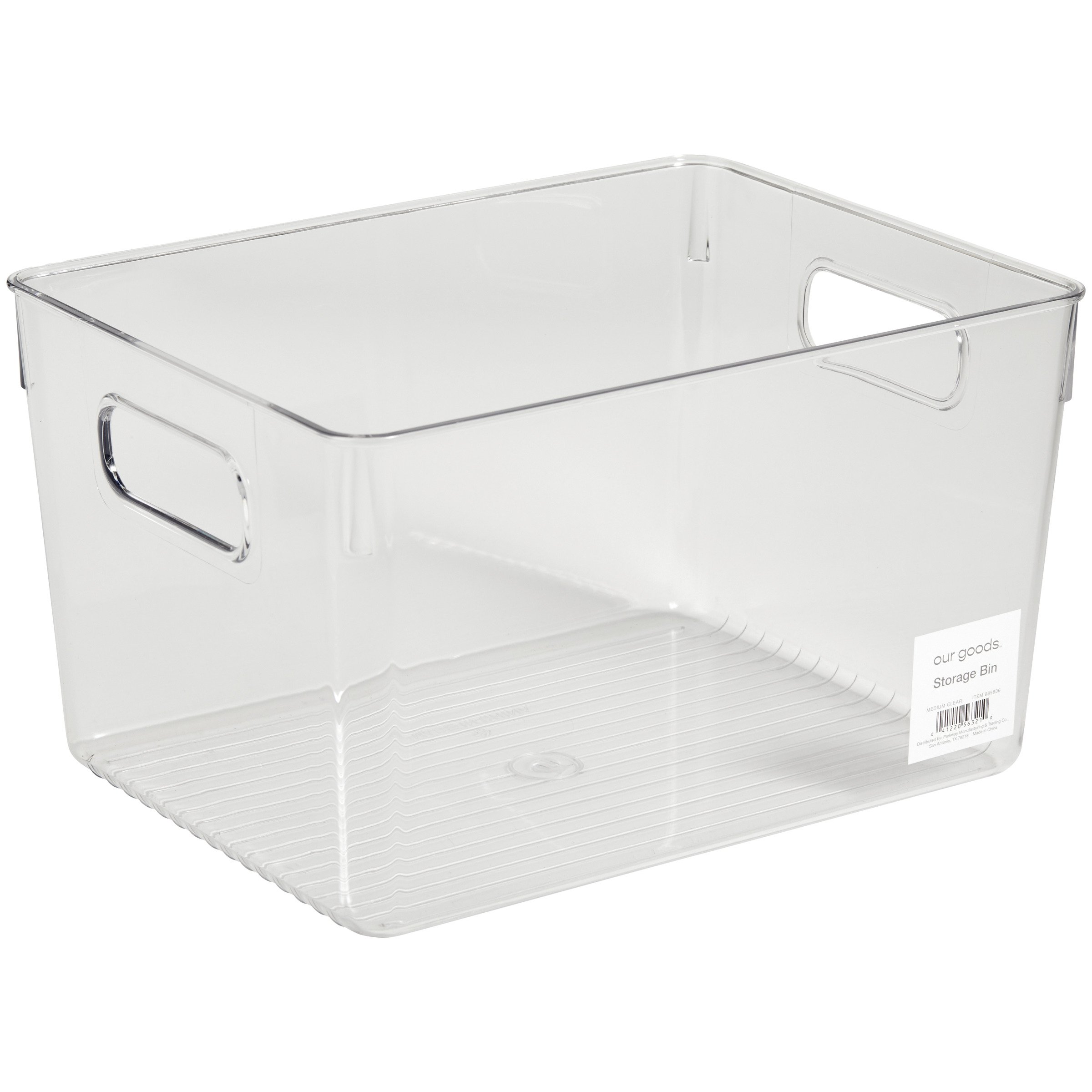 our goods Rectangle Storage Bin - Clear - Shop Storage bins at H-E-B