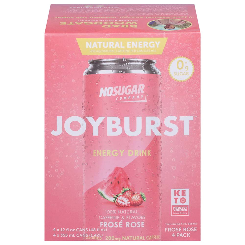 Joyburst No Sugar Energy Drink - Frosé Rose - Shop Diet & fitness at H-E-B