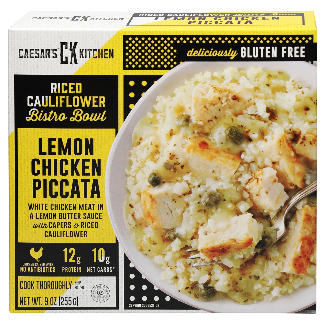 Caesar's Kitchen Lemon Chicken Piccata Riced Cauliflower Bistro Bowl ...