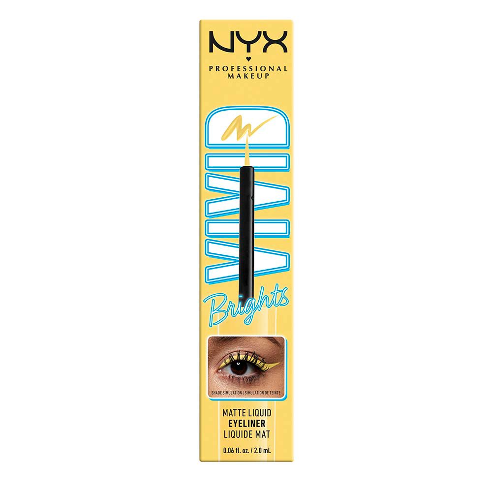 NYX Vivid Brights Matte Liquid Eyeliner - Had Me At Yellow - Shop ...