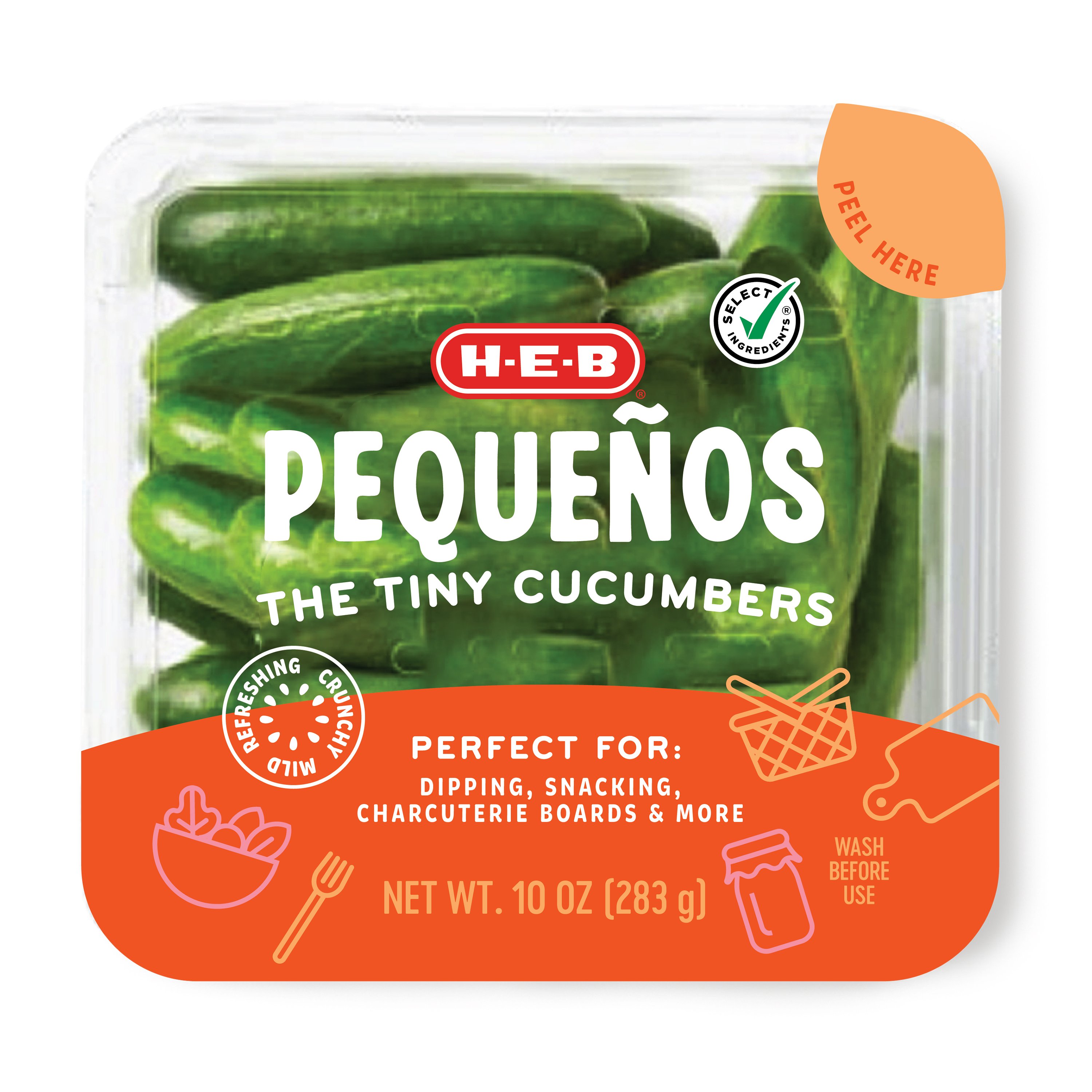 H-E-B Fresh Pequeños Tiny Cucumbers - Shop Celery & cucumbers at H-E-B