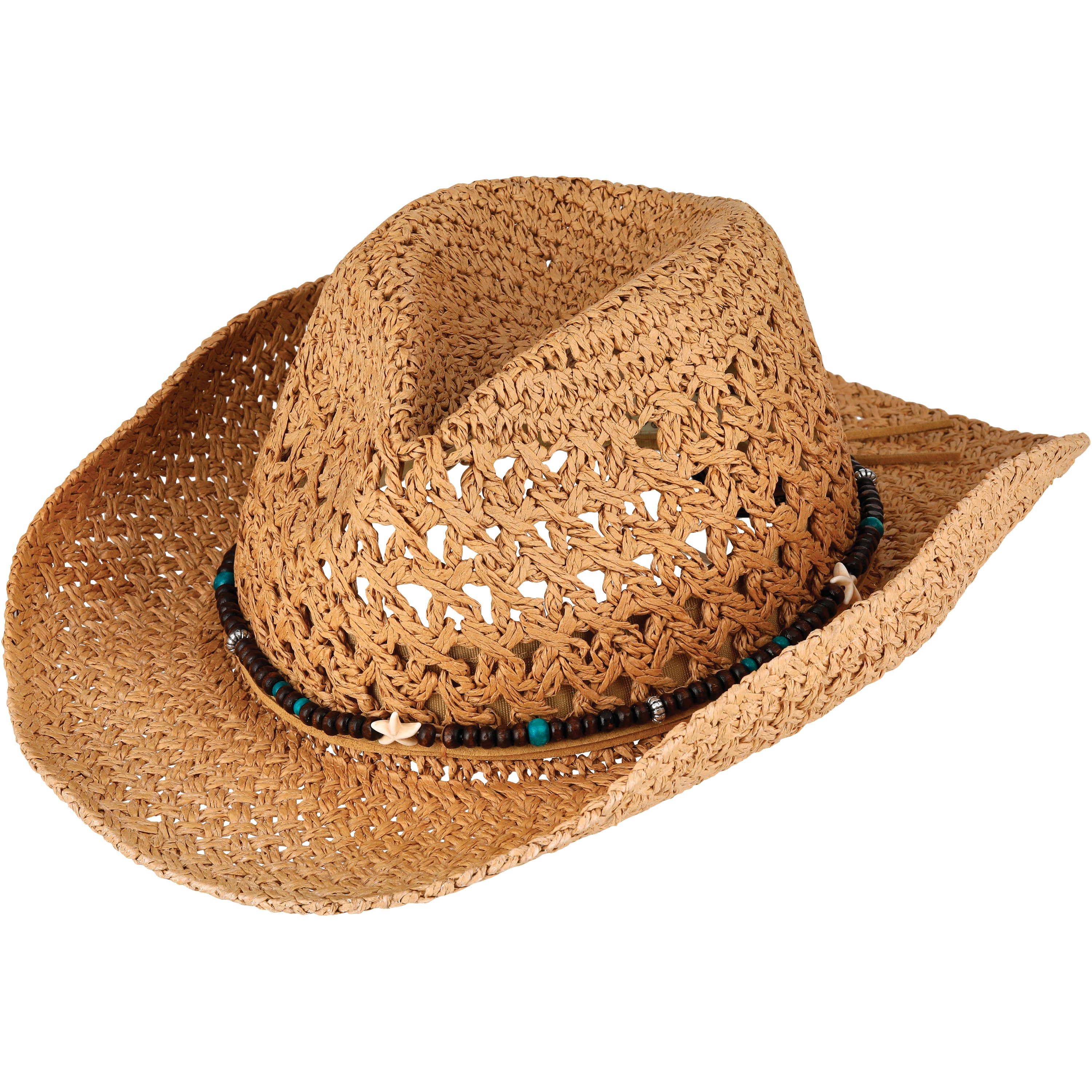 Sun N Sand Women's Paper Straw Western Hat - Shop Hats at H-E-B