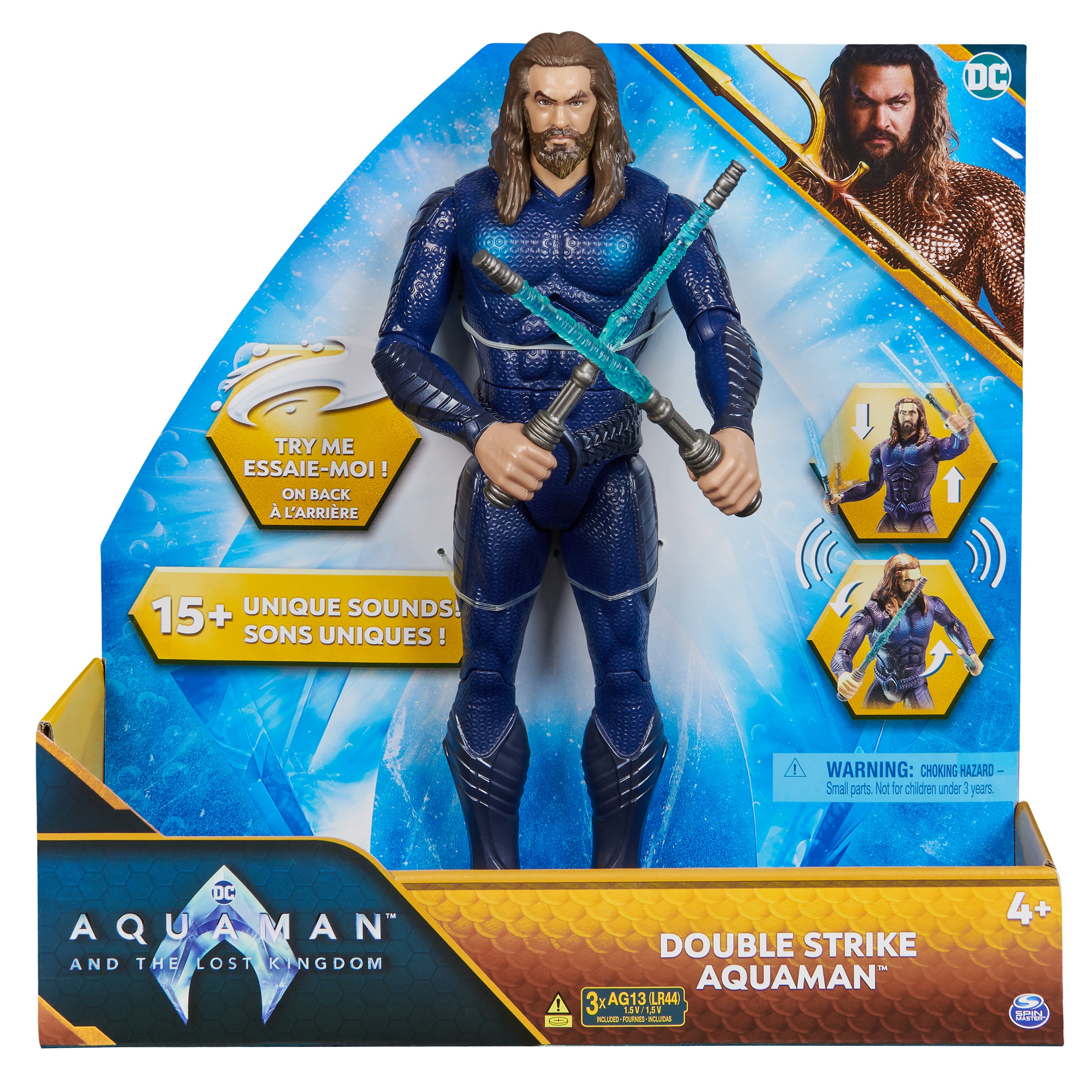 DC Comics Double Strike Aquaman Figure - Shop Action figures & dolls at ...