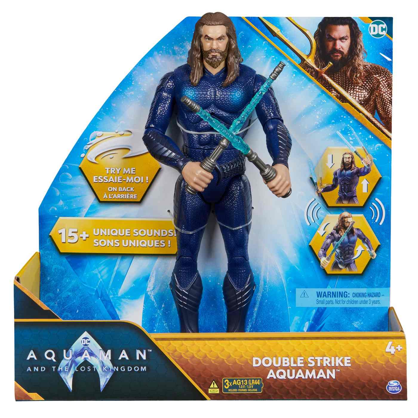 DC Comics Double Strike Aquaman Figure - Shop Action figures & dolls at ...