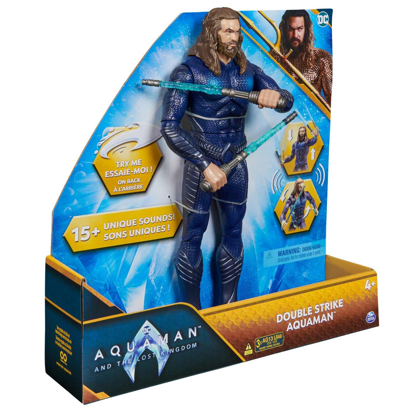 DC Comics Double Strike Aquaman Figure - Shop Action figures & dolls at ...