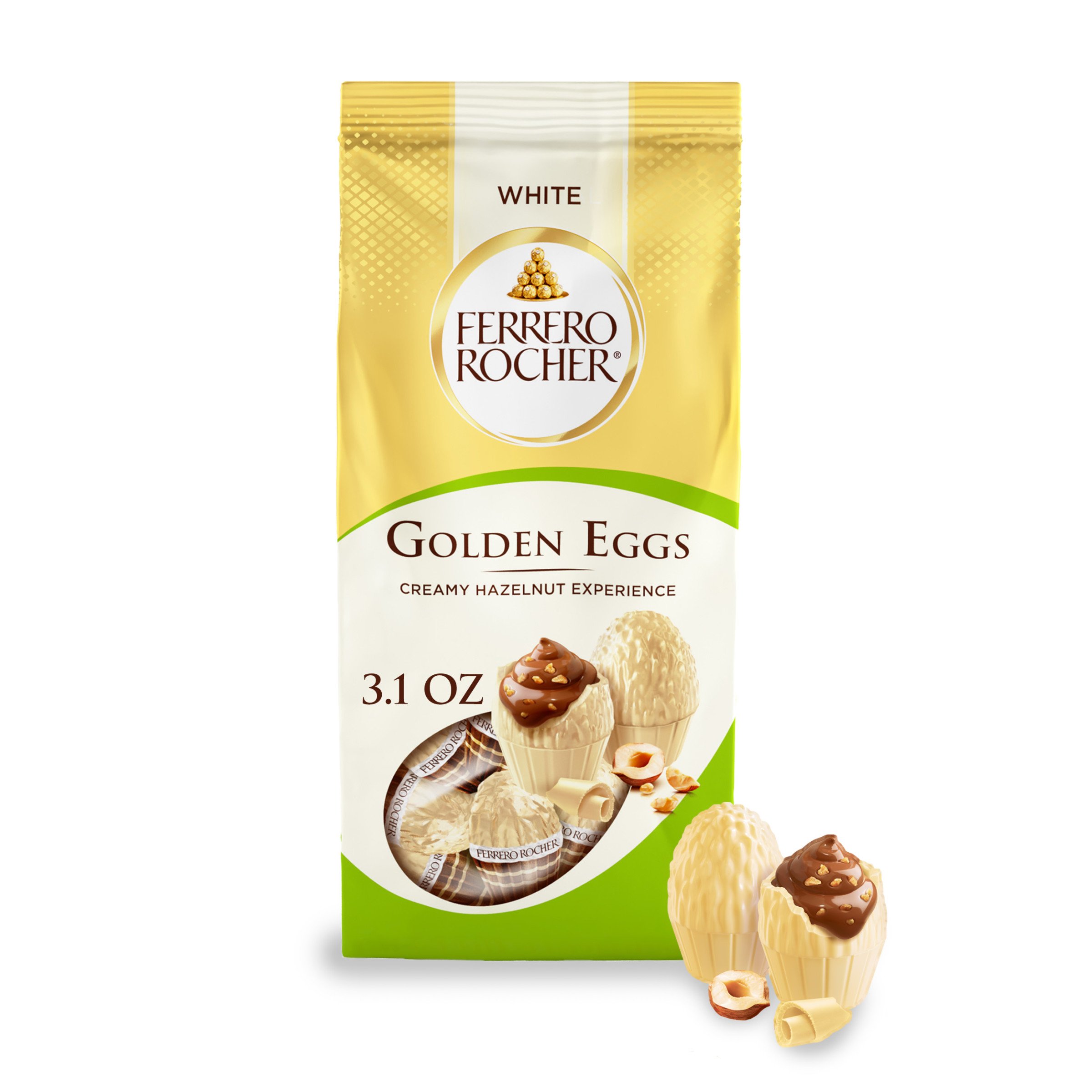 Ferrero Rocher White Milk Chocolate Golden Eggs - Shop Candy at H-E-B
