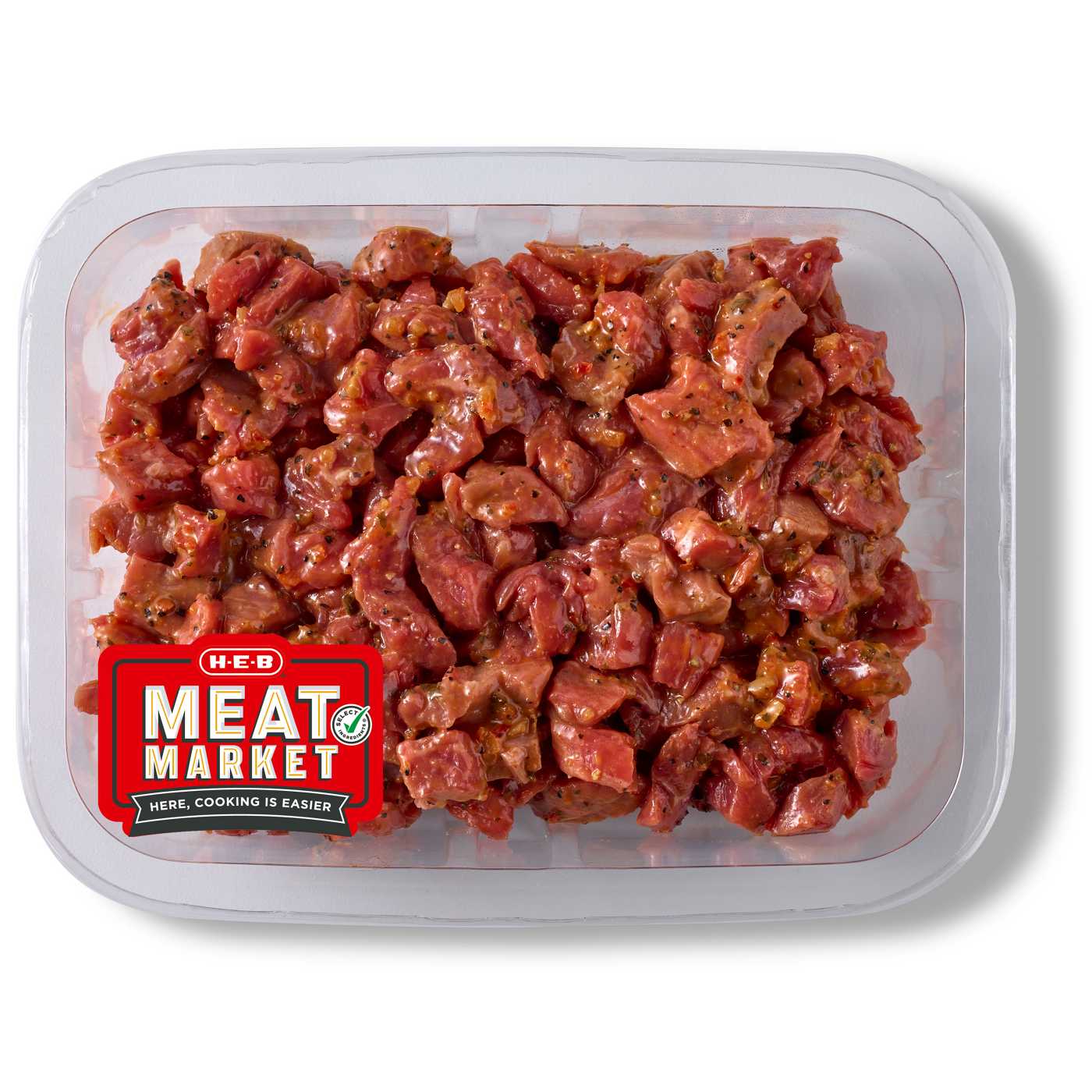 H-E-B Meat Market Marinated Diced Beef - Southwest Style - Shop Beef at ...
