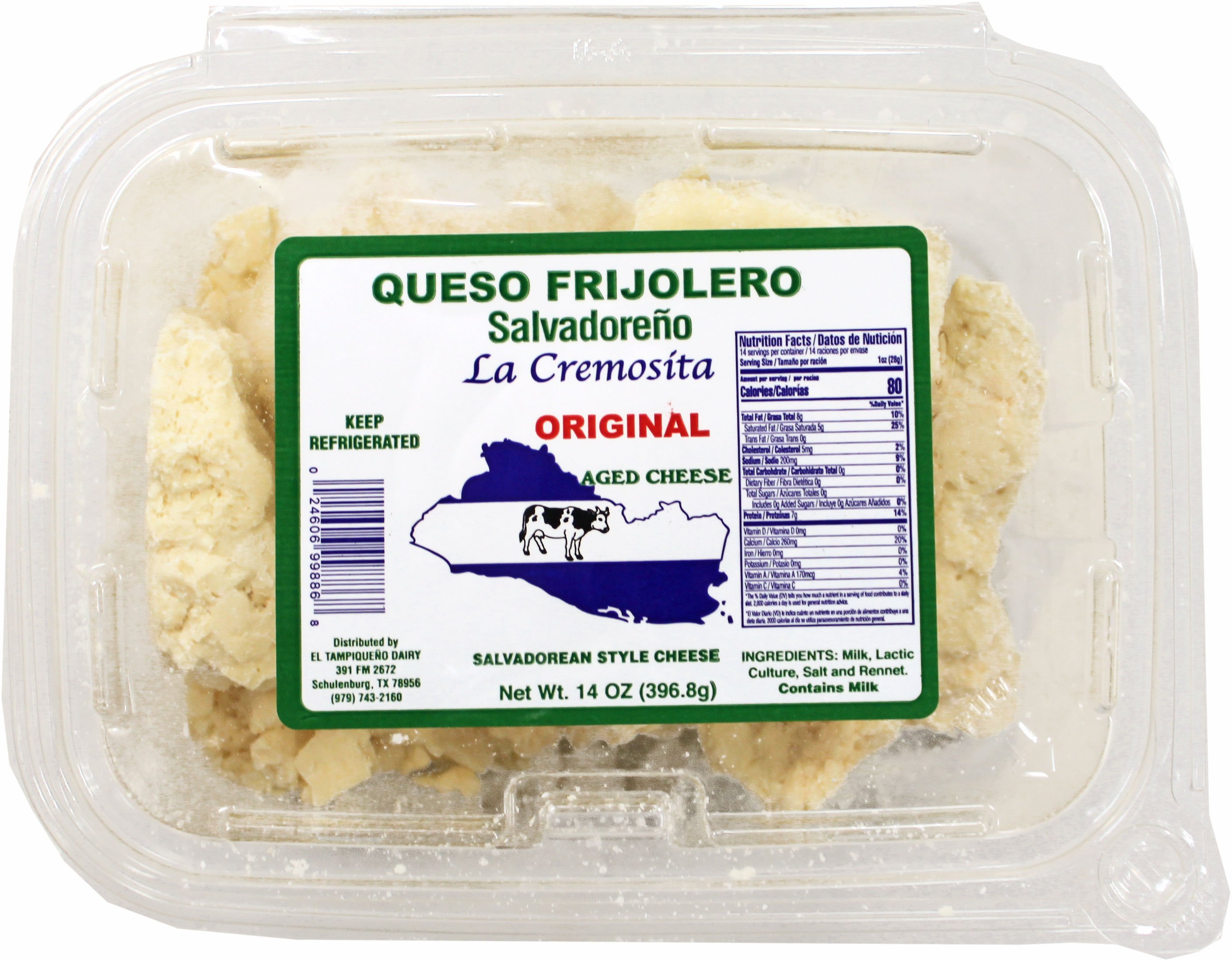 El Tampiqueno Queso Frijolero Salvadoreno, 14 oz | Low Prices & Quality ...