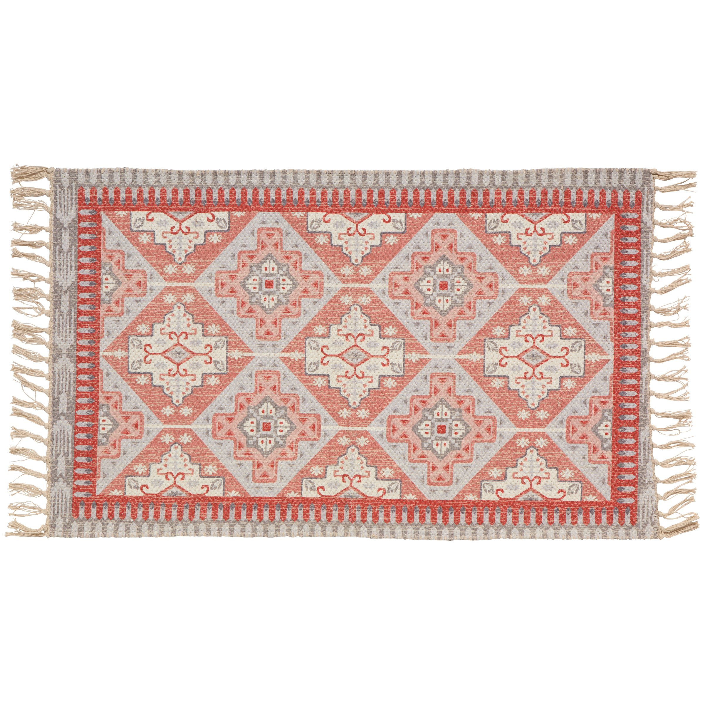 Haven + Key Diamond Pattern Scatter Rug - Red - Shop Rugs & Mats at H-E-B