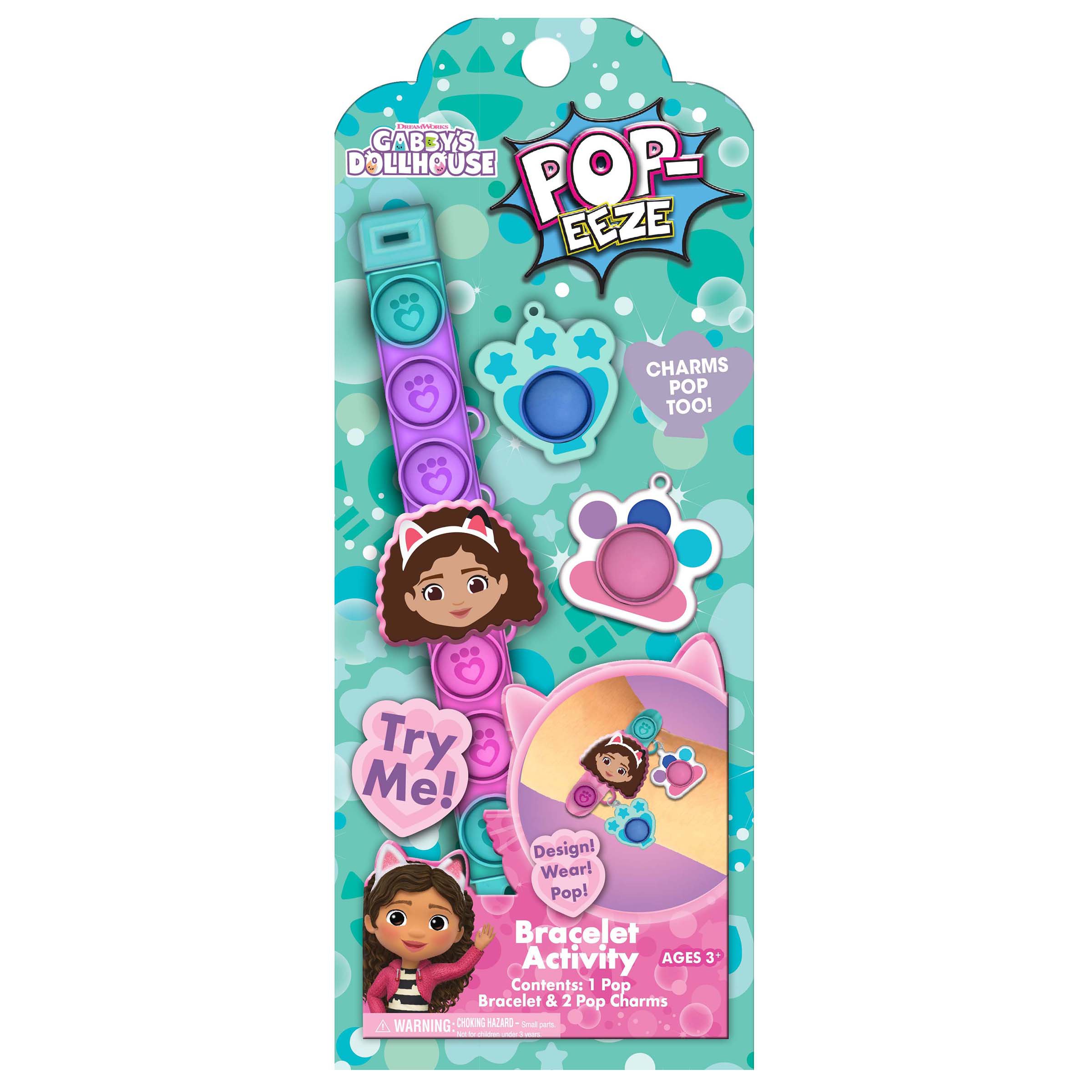 Pop-Eeze Gabby's Dollhouse Fidget Bracelet Activity - Shop Spinners ...