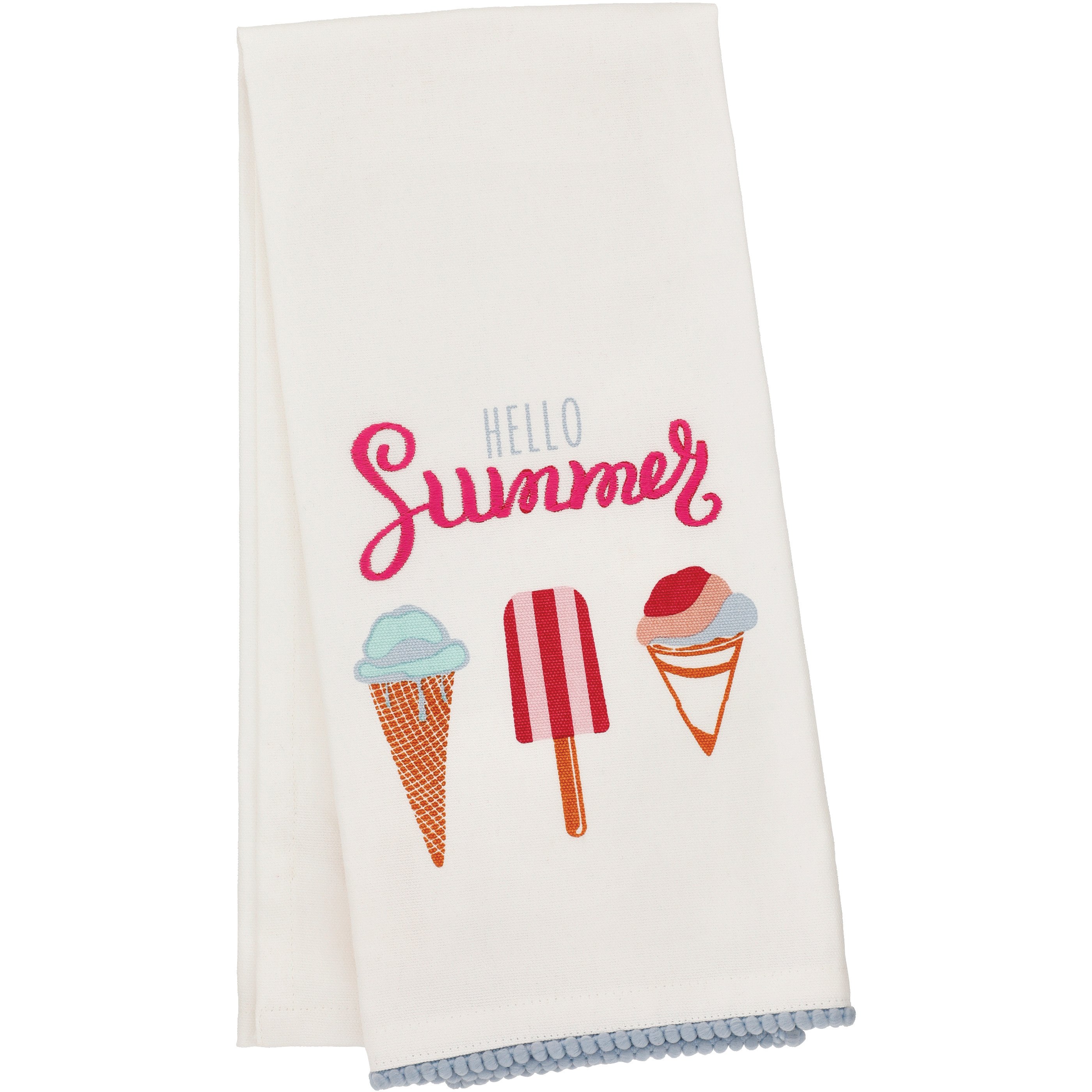 Destination Holiday Hello Ice Cream Summer Kitchen Towel - Shop Kitchen ...