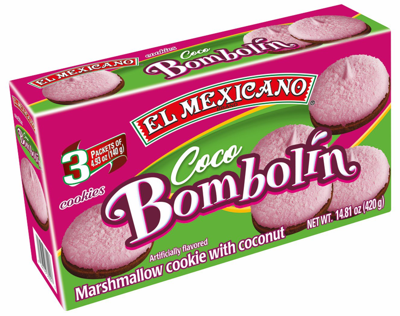 El Mexicano Coco Bombolin Coconut Marshmallow Cookies - Shop Cookies at ...