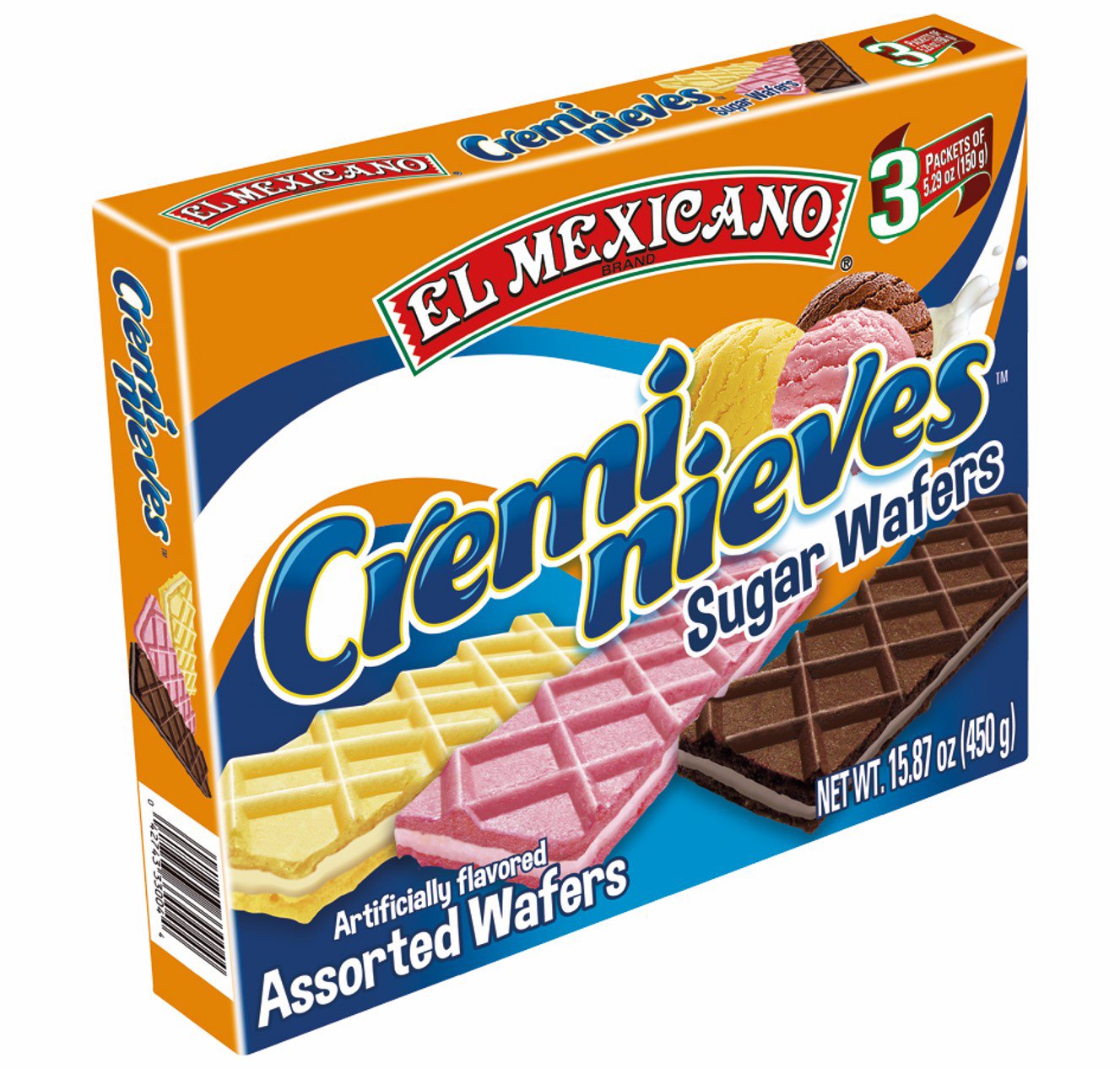 El Mexicano Assorted Cremi Nieves Sugar Wafers - Shop Cookies at H-E-B