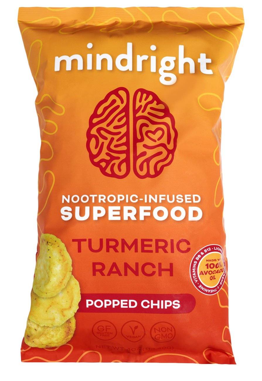 Mindright Turmeric Ranch Superfood Popped Chips - Shop Diet & fitness ...