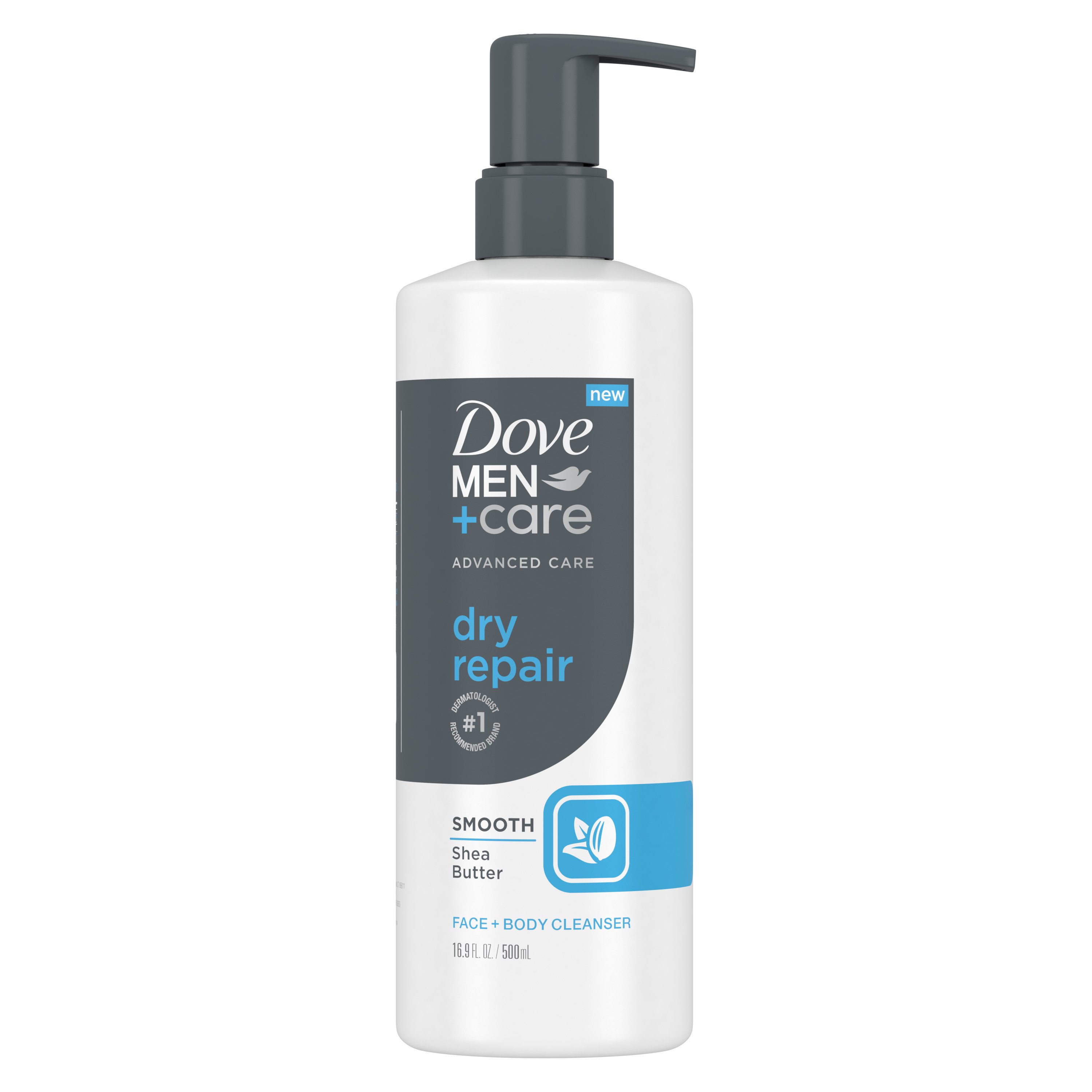 Dove Men+Care Dry Repair Cleanser - Shea Butter - Shop Body wash at H-E-B