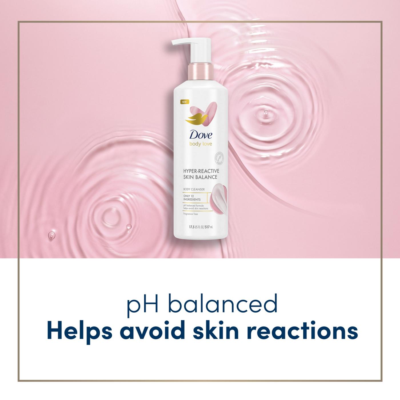 Dove Body Cleanser - Hyper-Reactive Skin Balance - Shop Body wash at H-E-B