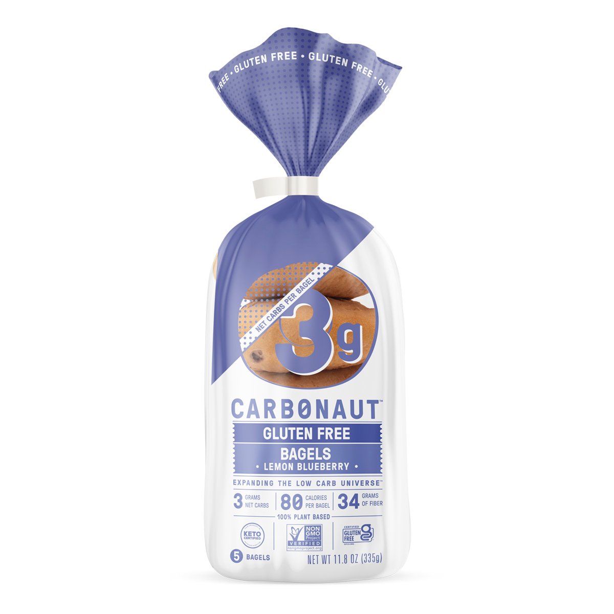 Carbonaut Gluten Free Keto Lemon Blueberry Bagels - Shop Bagels at H-E-B