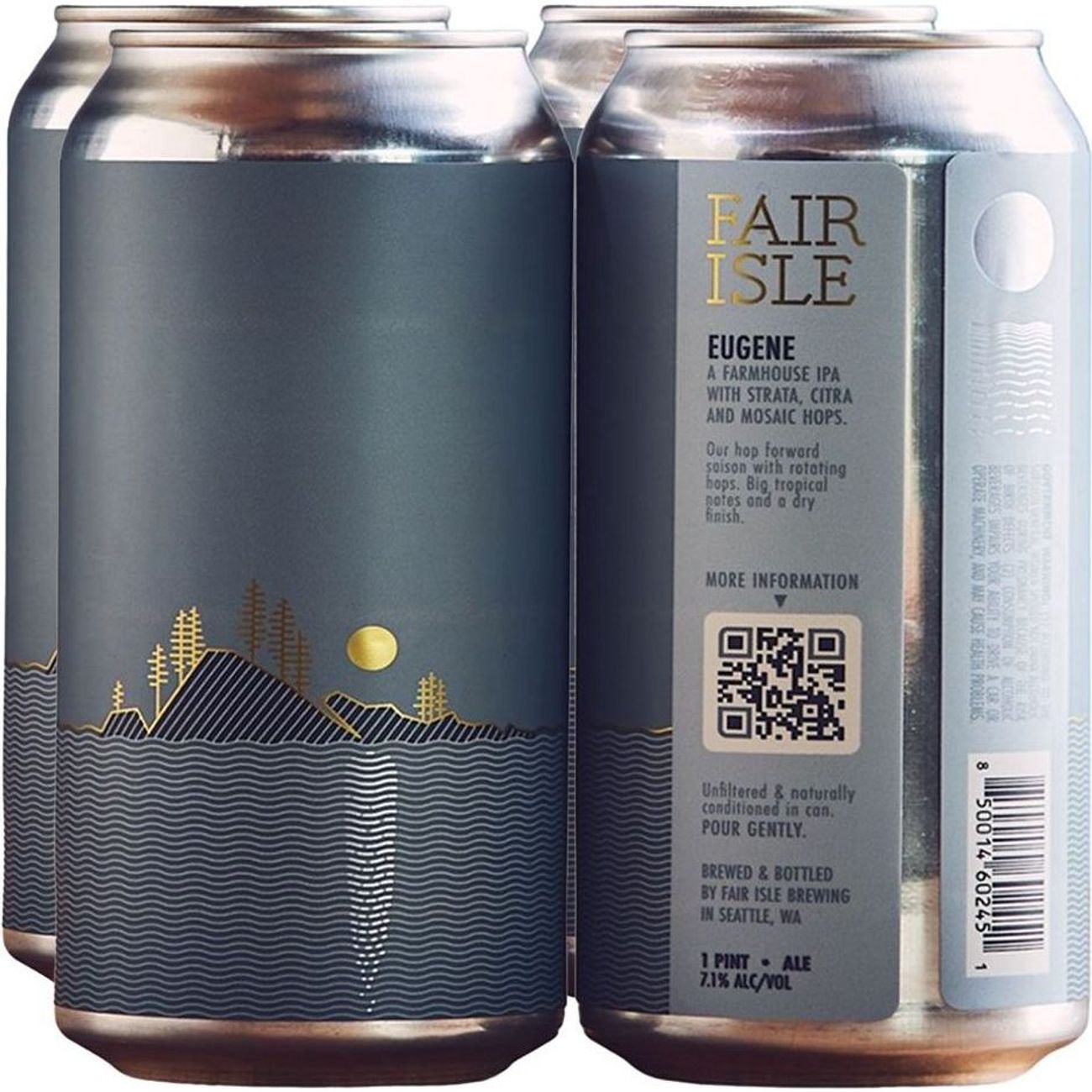 Fair Isle Eugene Farmhouse IPA Craft Beer 4 pk Cans - Shop Beer at H-E-B