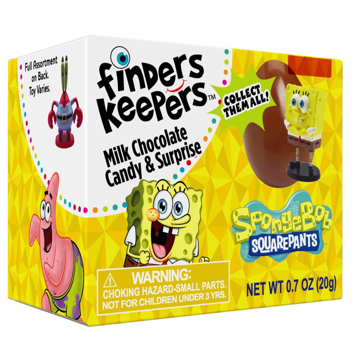 Finders Keepers SpongeBob SquarePants Milk Chocolate Candy Egg ...