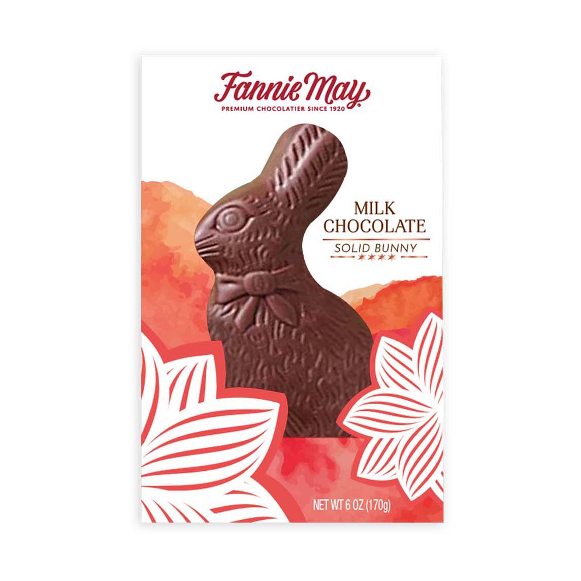 Fannie May Solid Milk Chocolate Bunny Easter Candy - Shop Candy at H-E-B