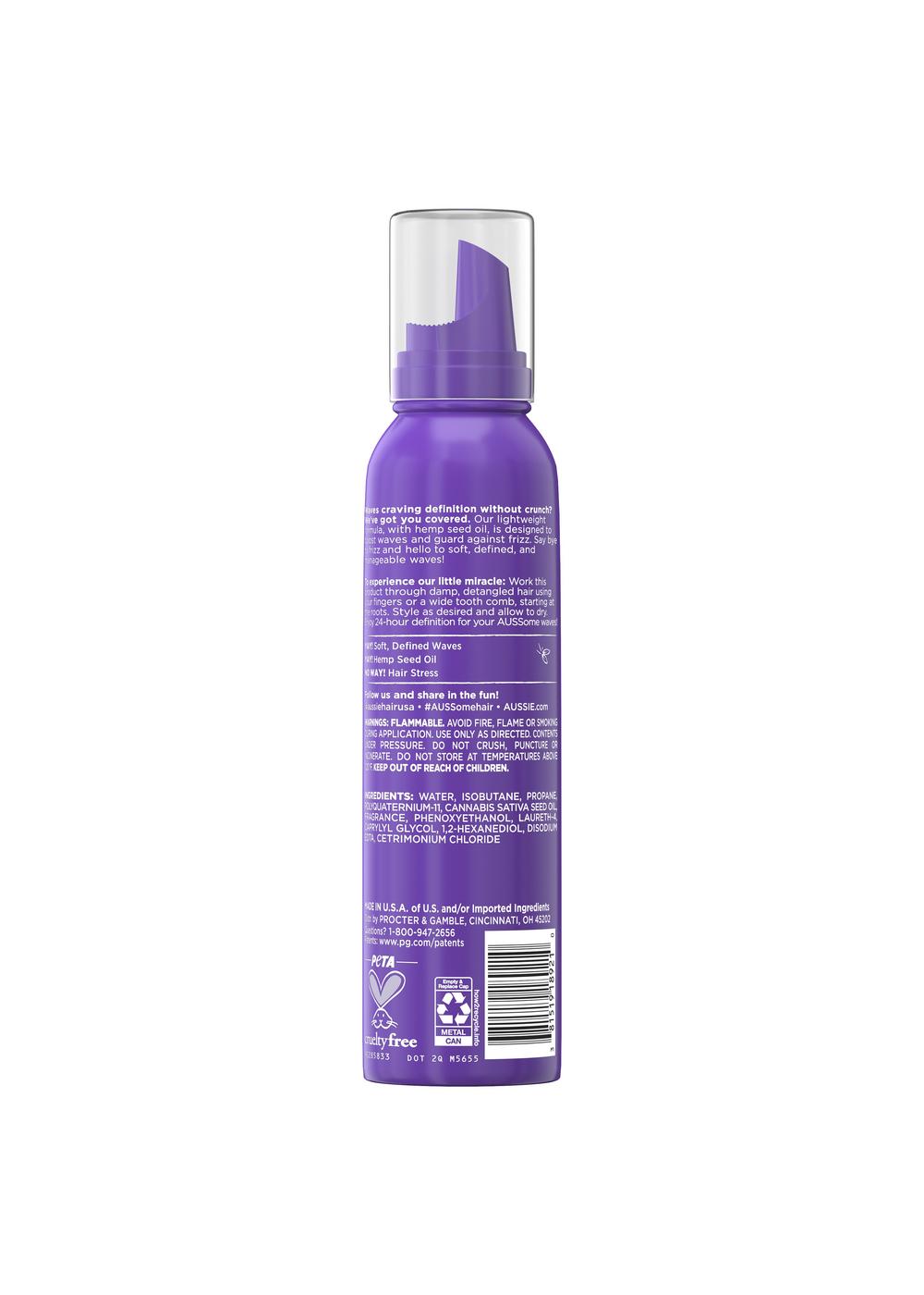 Aussie Miracle Waves Soft Wave Mousse - Shop Styling products ...