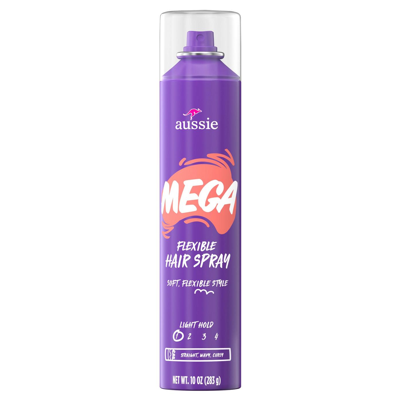 Aussie Mega Flexible Hair Spray - Shop Styling products & treatments at ...