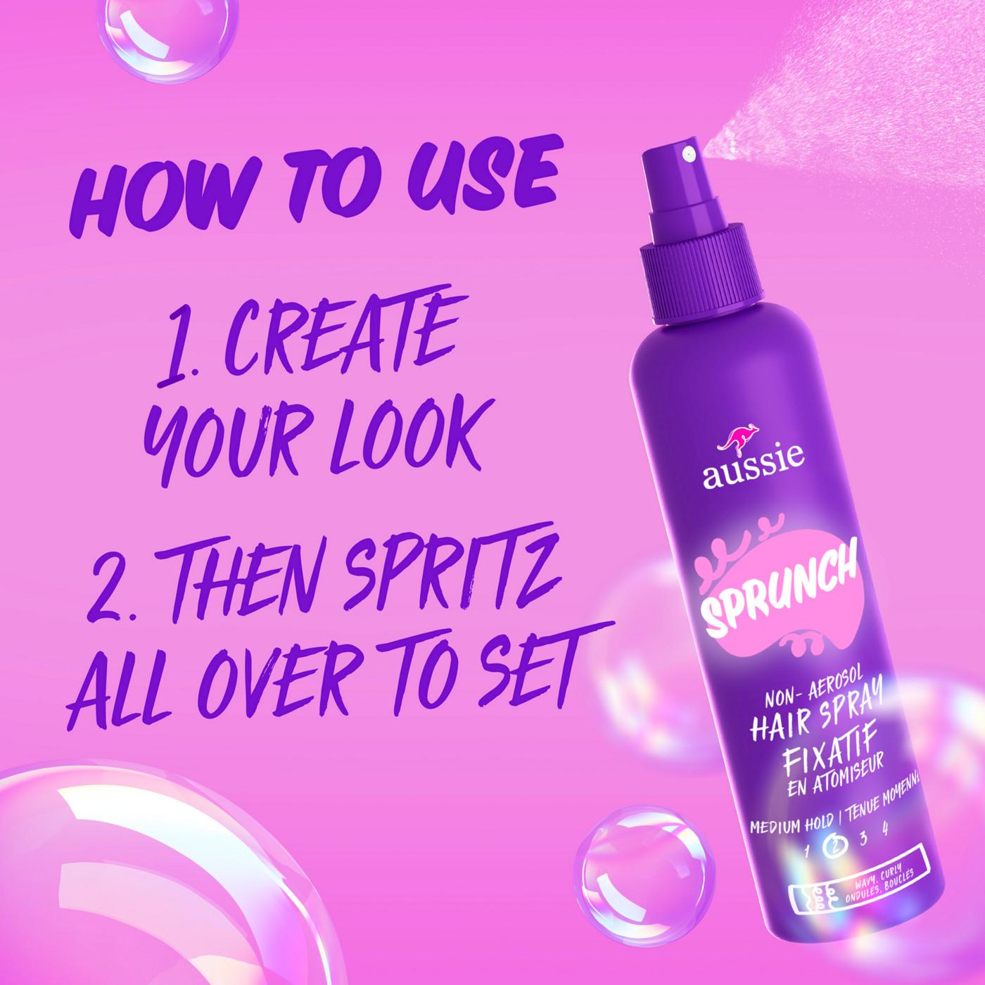 Aussie Sprunch Non-Aerosol Hair Spray - Shop Styling products ...
