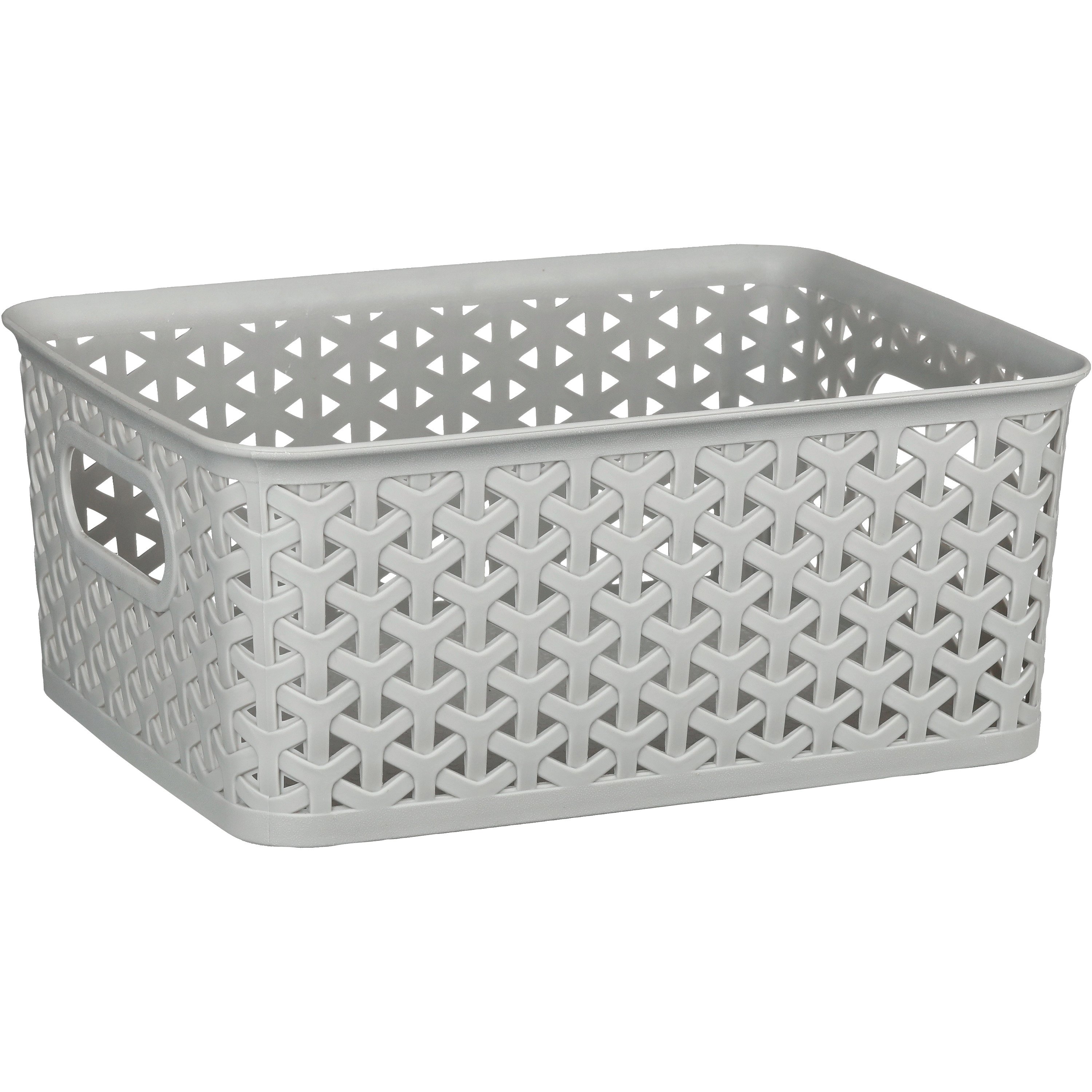 our goods Cross Weave Rectangle Storage Bin, Small - Gray - Shop ...