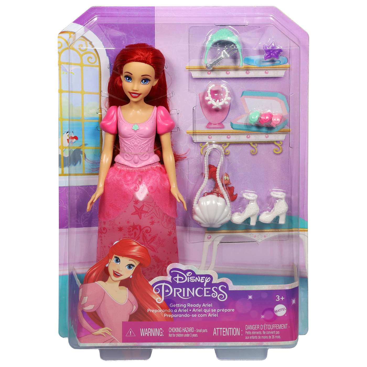 Disney Princess Getting Ready Ariel Doll Playset Shop Action Figures