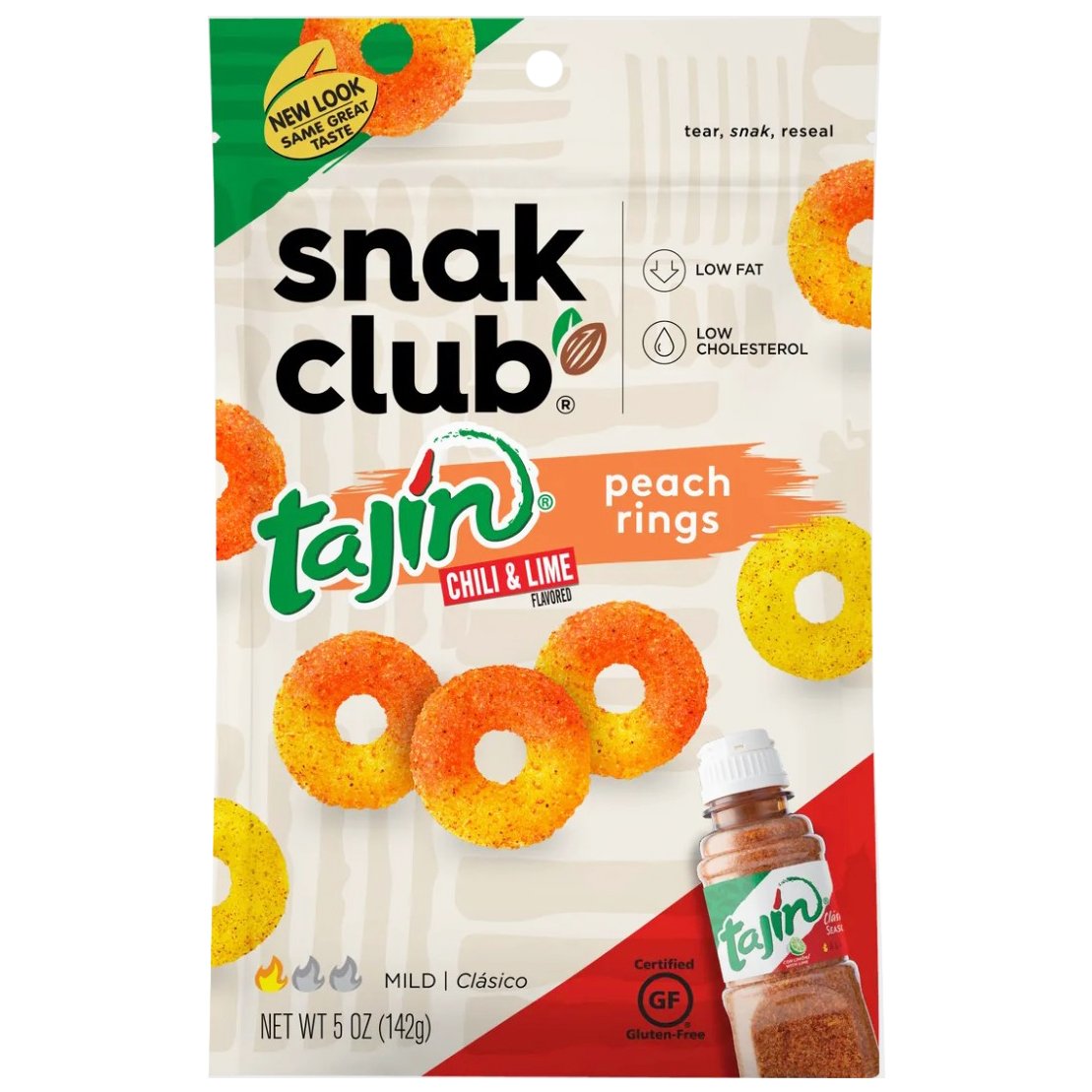 Snak Club Peach Rings Gummy Candy with Tajin - Shop Candy at H-E-B