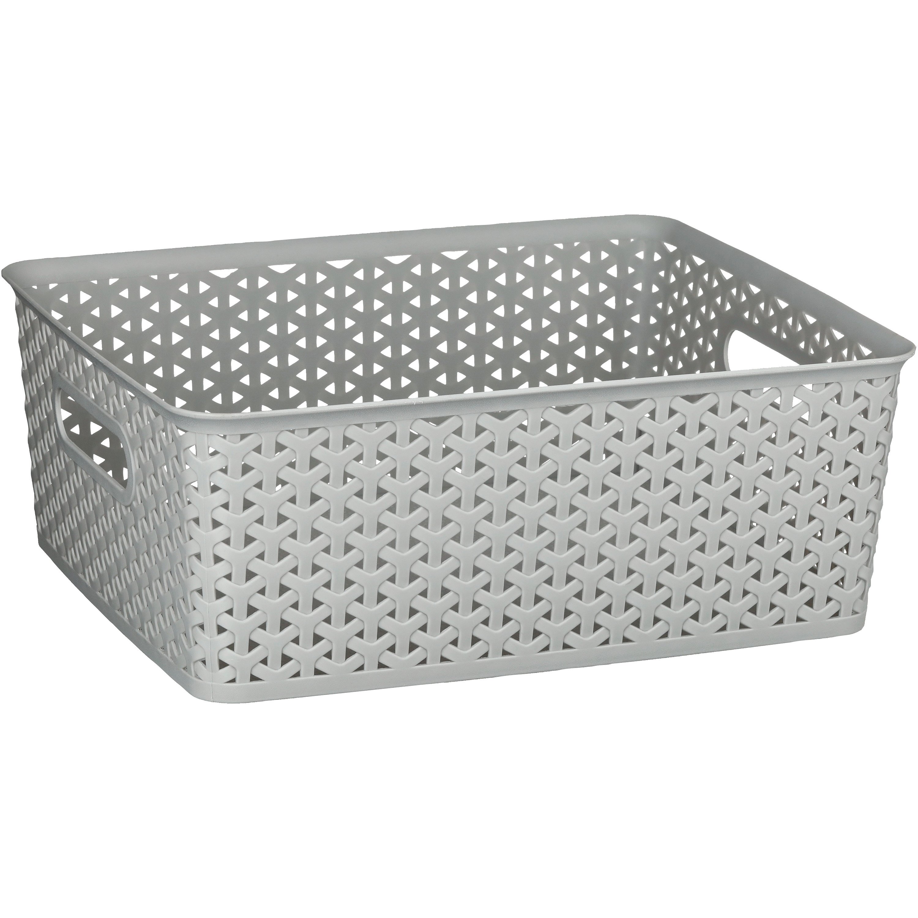 our goods Cross Weave Rectangle Storage Bin - Gray - Shop Storage bins ...