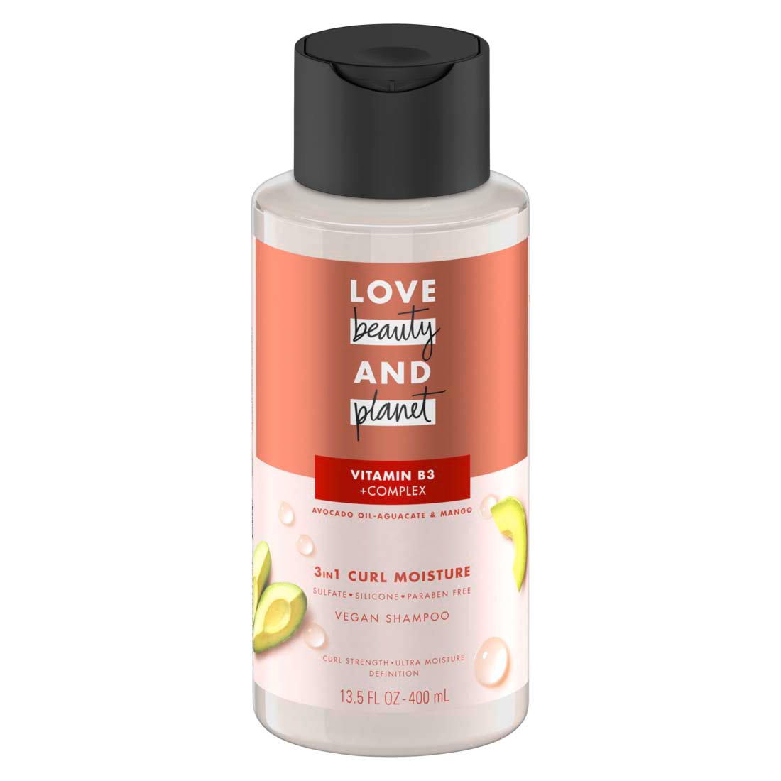 Love Beauty and Planet 3-In-1 Curl Moisture Vegan Shampoo - Avocado Oil ...