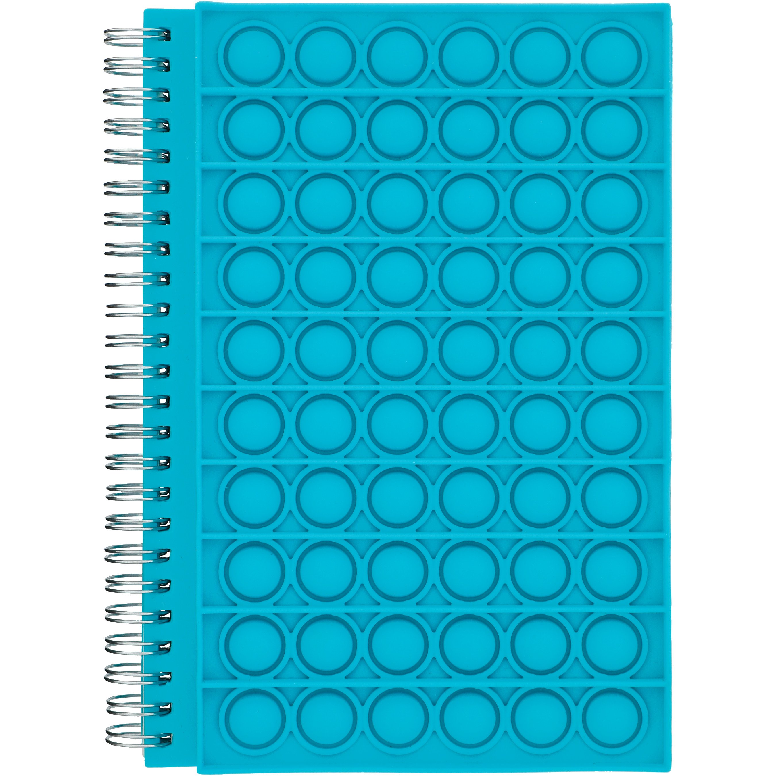 Destination Holiday Pop It Cover Wide Ruled Spiral Notebook - Teal ...