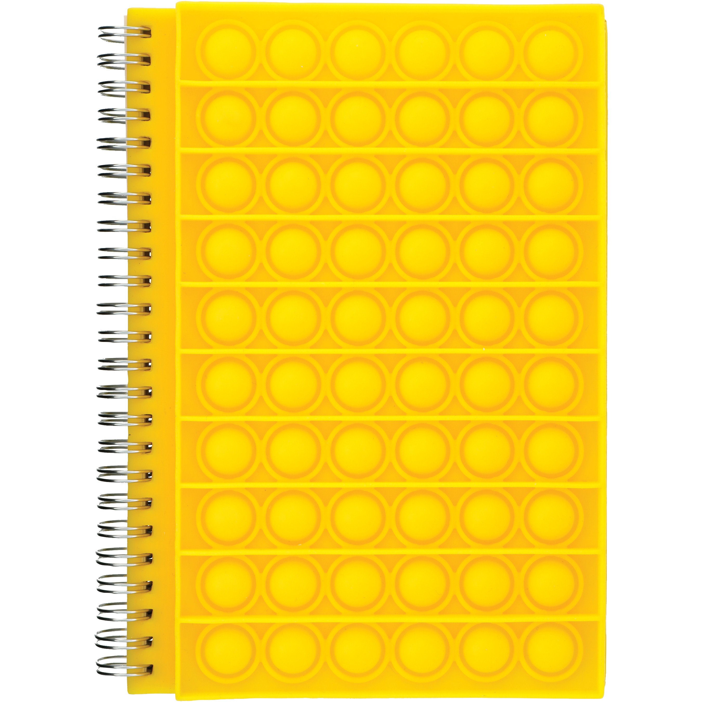 Destination Holiday Pop It Cover Wide Ruled Spiral Notebook - Yellow ...