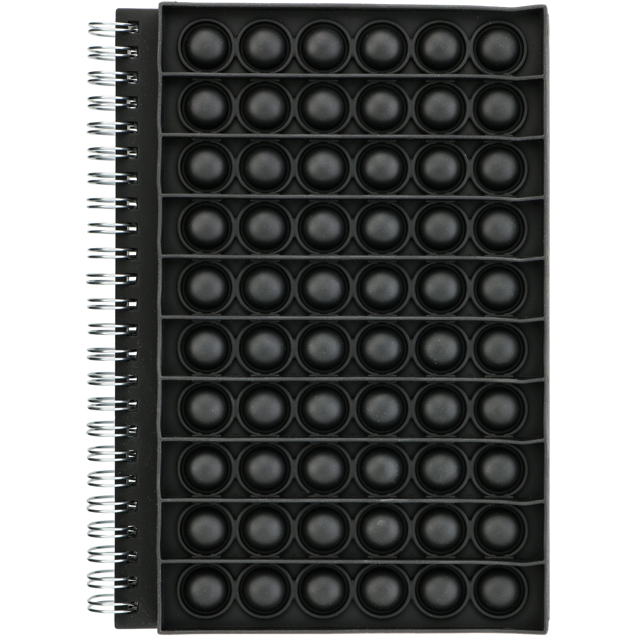 Destination Holiday Pop It Cover Wide Ruled Spiral Notebook - Black ...