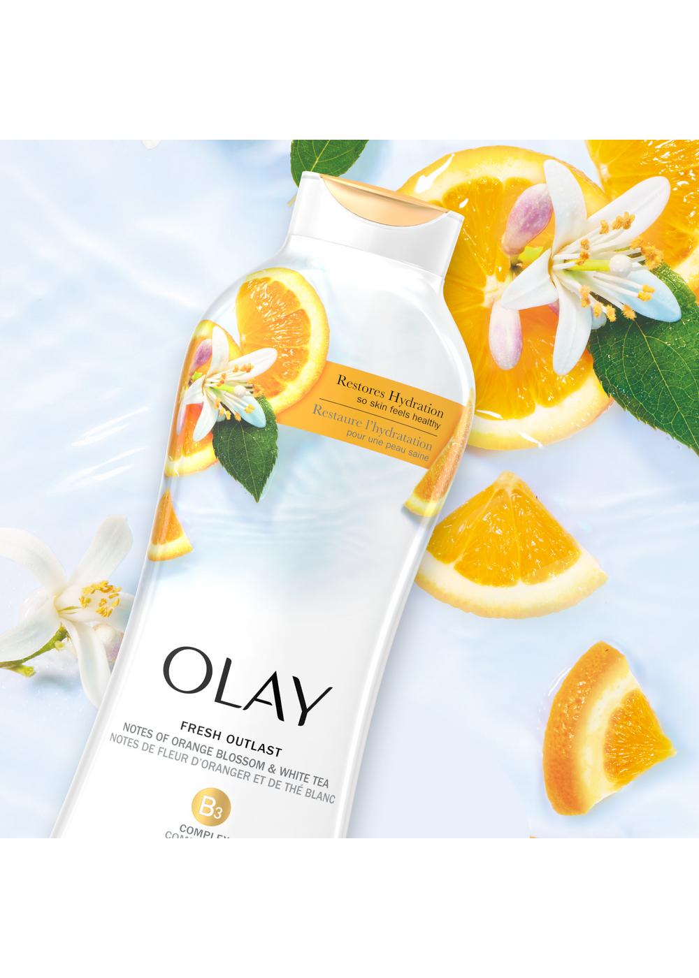 Olay Fresh Outlast Body Wash - Orange Blossom & White Tea - Shop Body ...