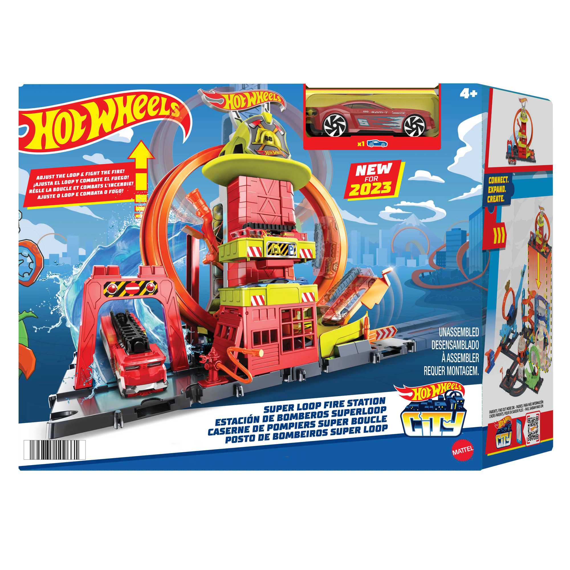 Hot Wheels City Super Loop Fire Station Playset - Shop Toy vehicles at ...