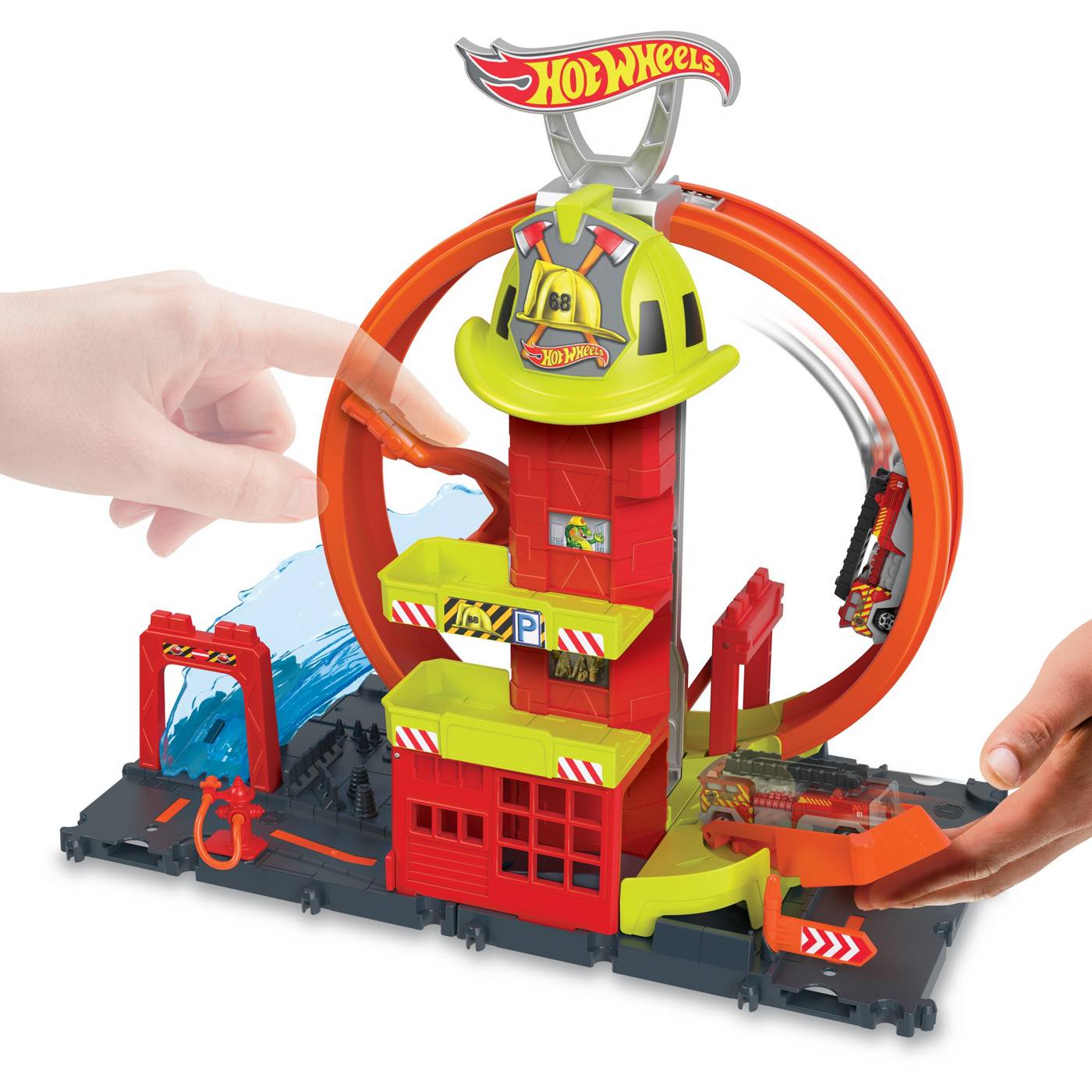Hot Wheels City Super Loop Fire Station Playset - Shop Toy vehicles at ...