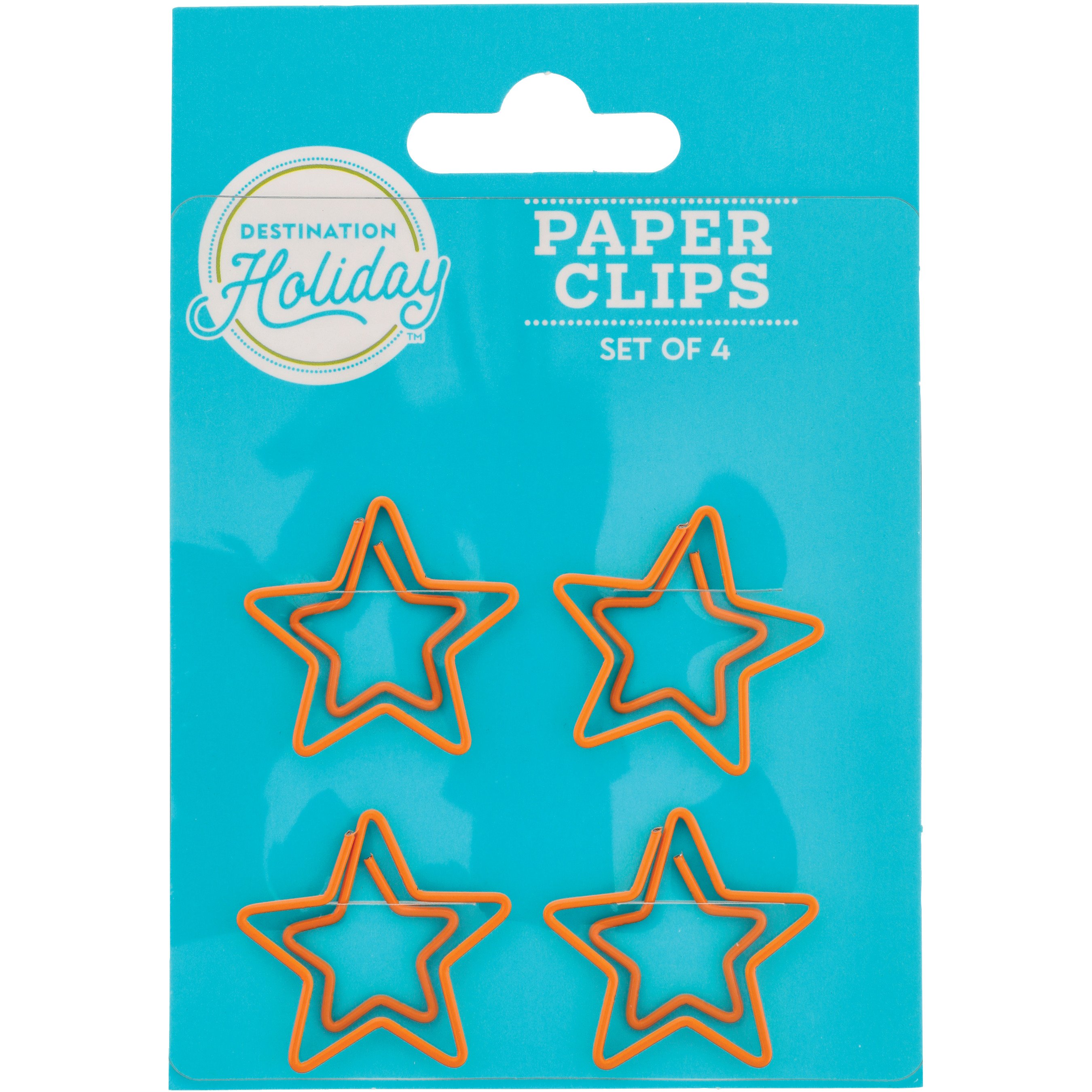 Destination Holiday Star Shape Metal Paper Clips - Shop Paper clips ...