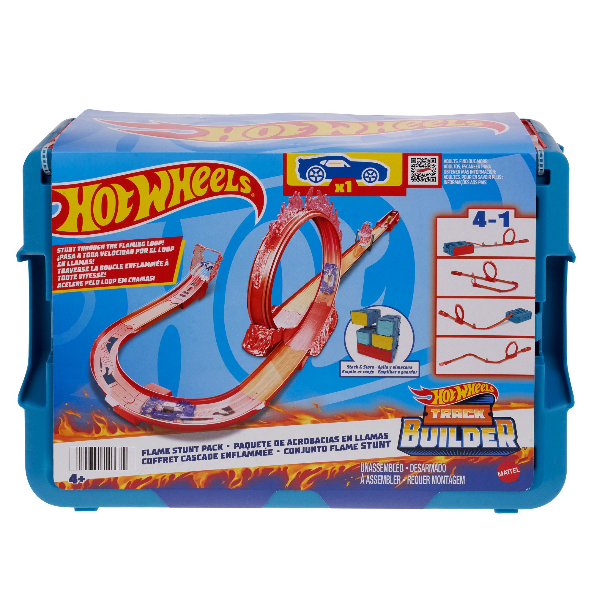 Hot Wheels Track Builder Flame Stunt Pack Playset - Shop Playsets at H-E-B