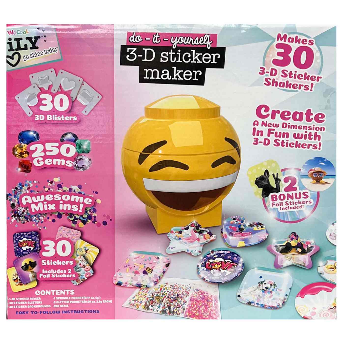 WeCool iLY DIY 3-D Sticker Maker - Shop Kits at H-E-B