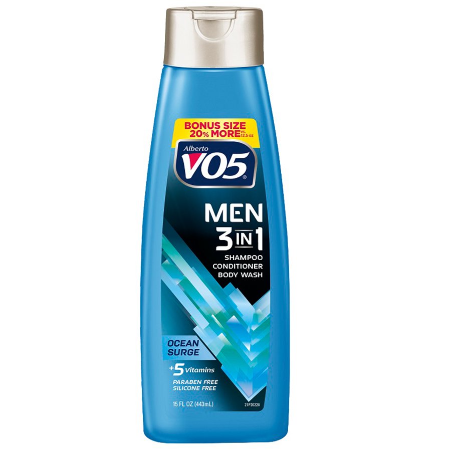 Alberto VO5 Men 3 in 1 Shampoo Conditioner Body Wash - Ocean Surge ...