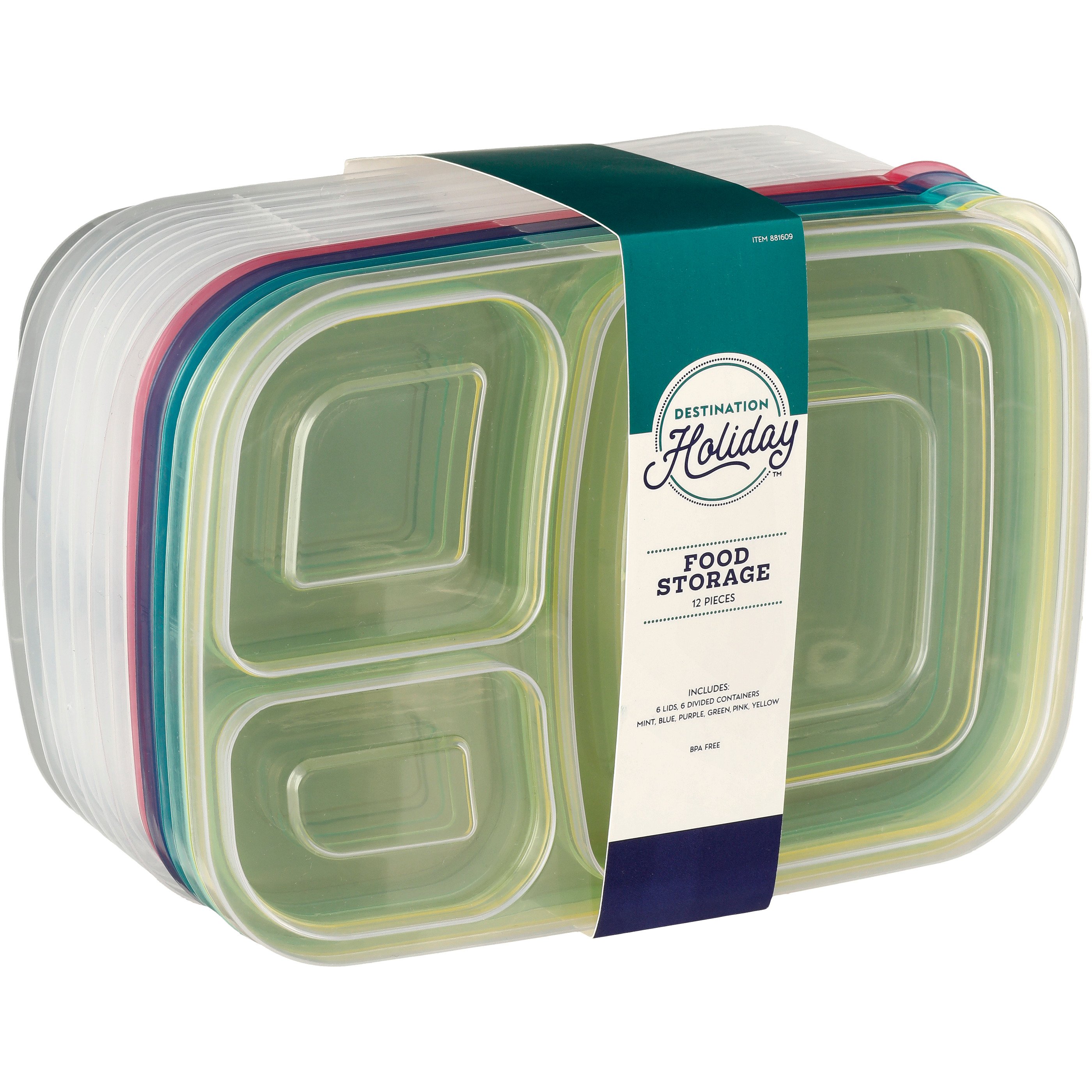 Destination Holiday Multi-Color Food Storage Set - Shop Food storage at ...