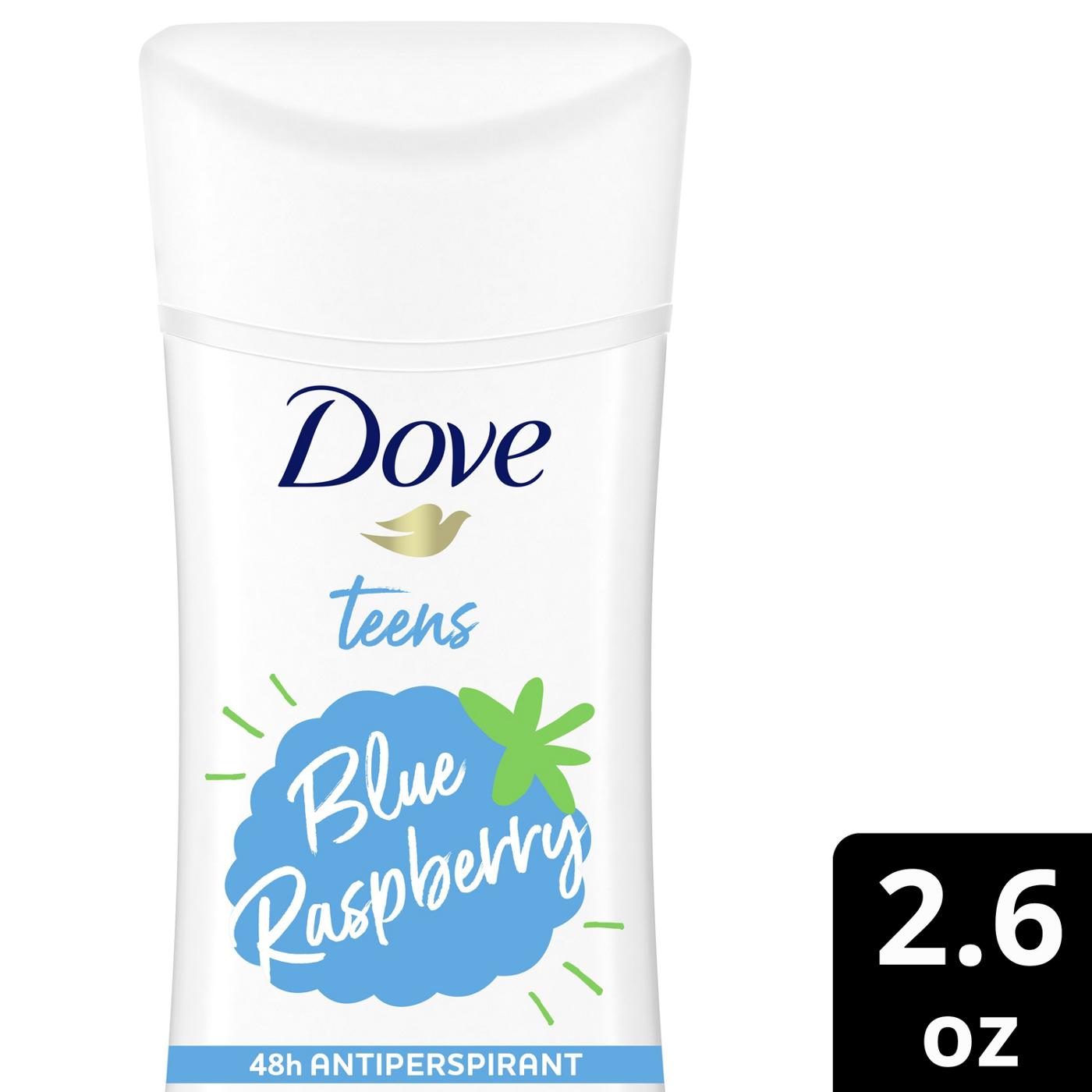Dove Teens Antiperspirant Deodorant Stick Blue Raspberry - Shop ...